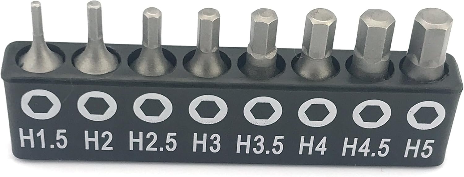 Silverhill Tools ABSHEXM Hex Bit Set (Metric) (H1.5, H2, H3, H3.5, H4 ...