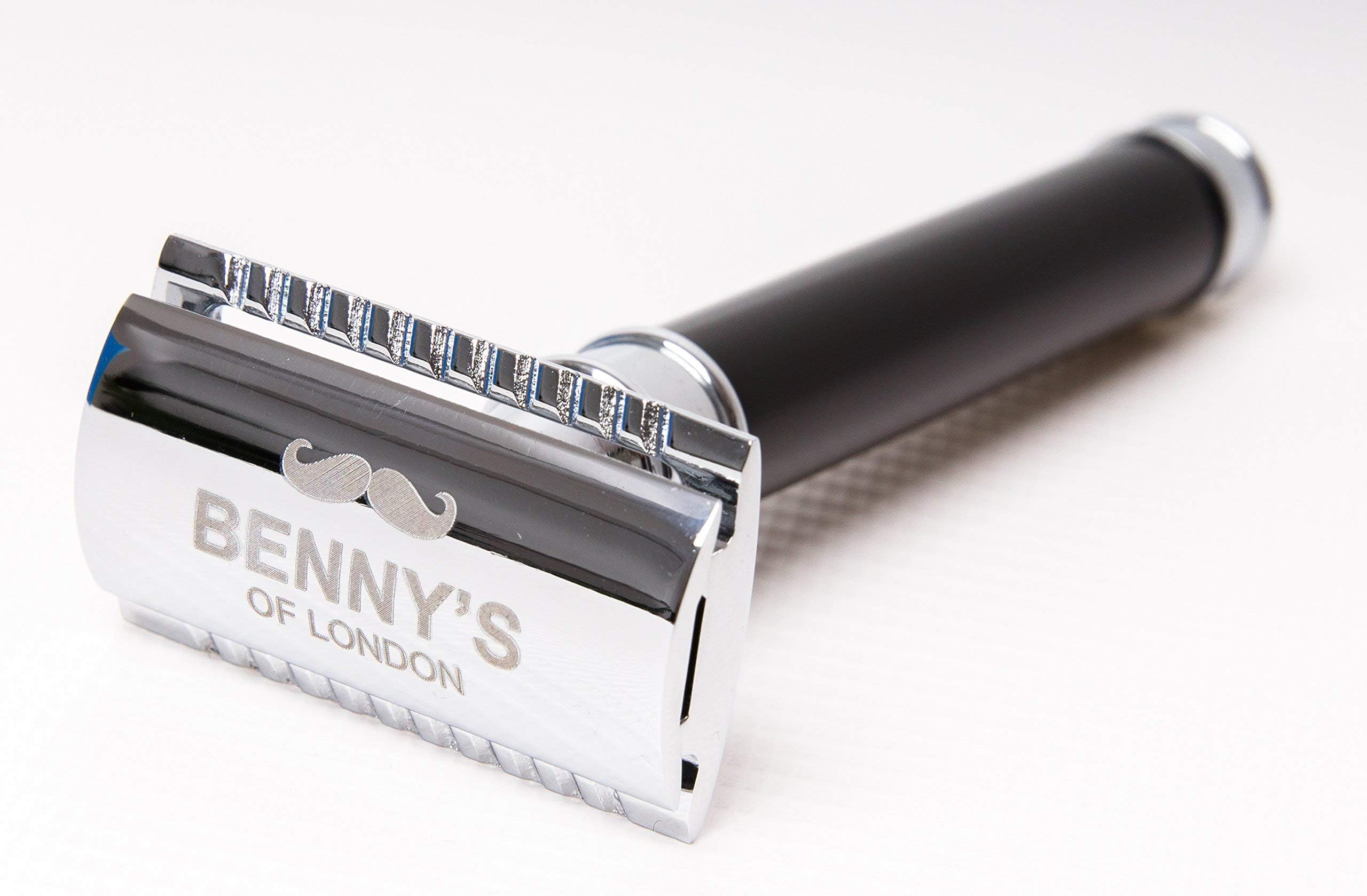 Amazon.com: Double Edge Safety Razor | Benny's of London | NO Blades ...