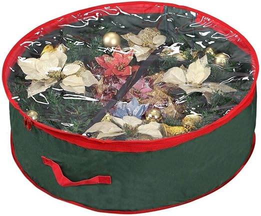 Amazon.com: Primode Wreath Storage Bag 30" | Garland Wreaths Container ...