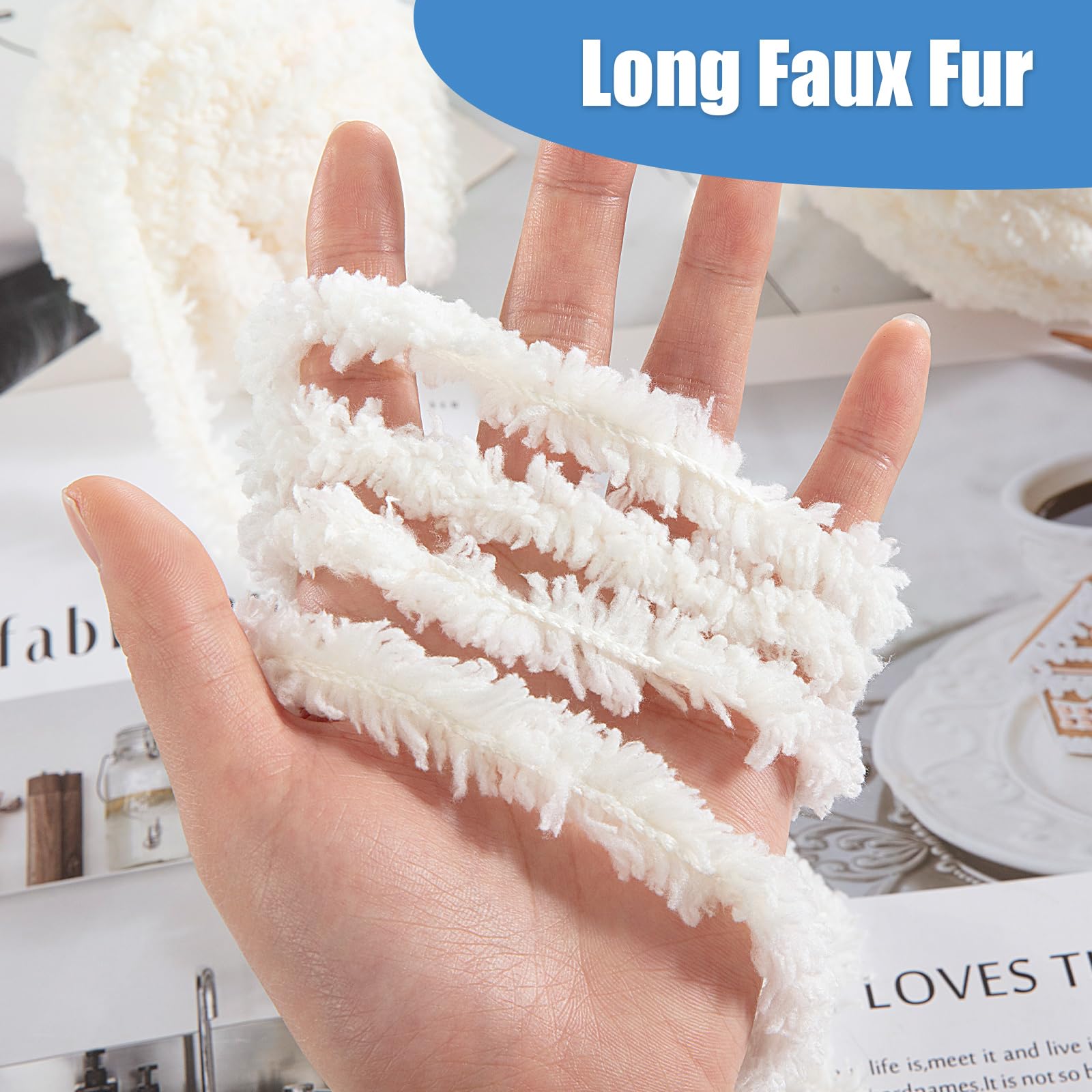 Snapklik.com : HOMBYS Soft Sheepy Cotton Tail Yarn,Fluffy Plush Faux ...