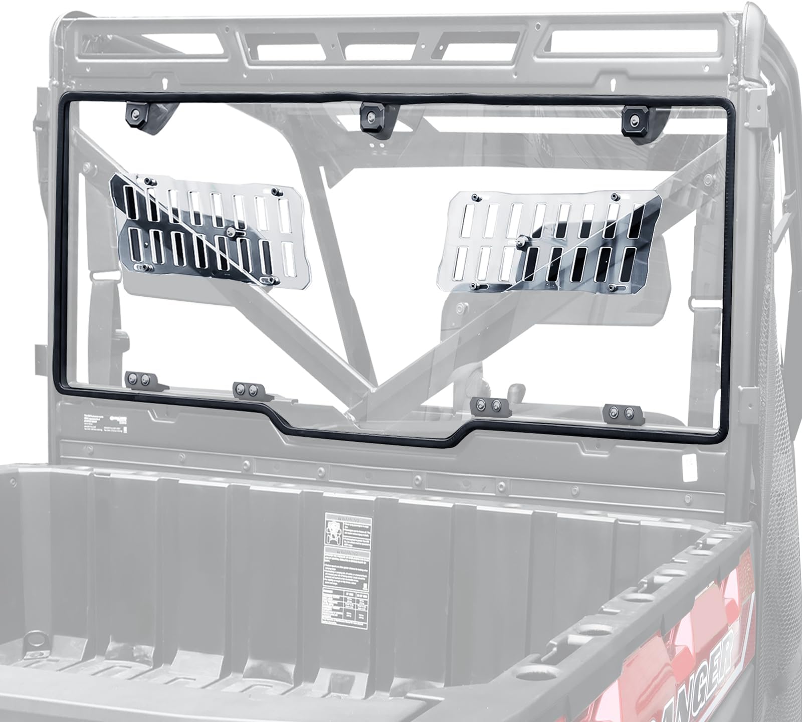 Amazon.com: StarknightMT Vented Ranger Rear Windshield, Ranger 1000 ...