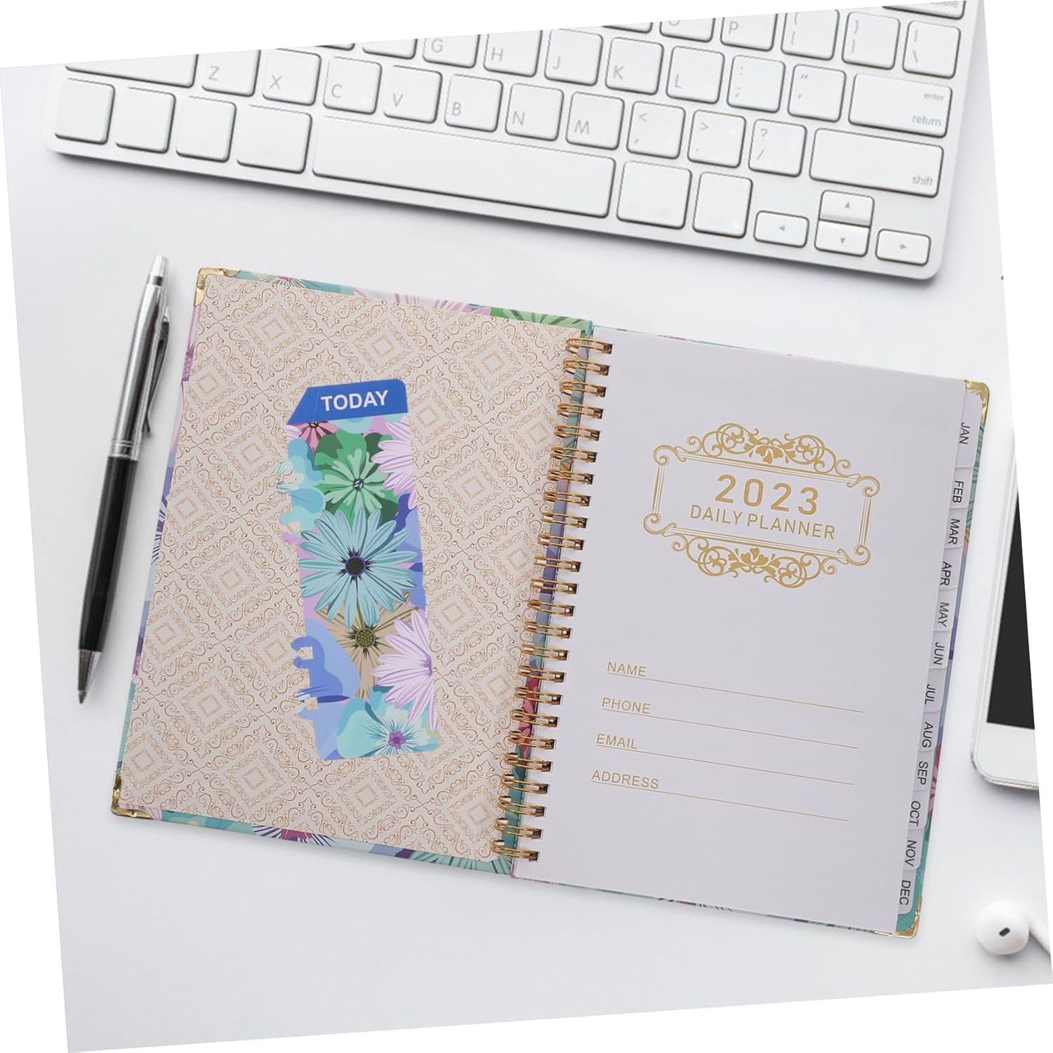 Ciieeo 1 Set Planning Notebook Block Calendar for Desk Office Notepad ...