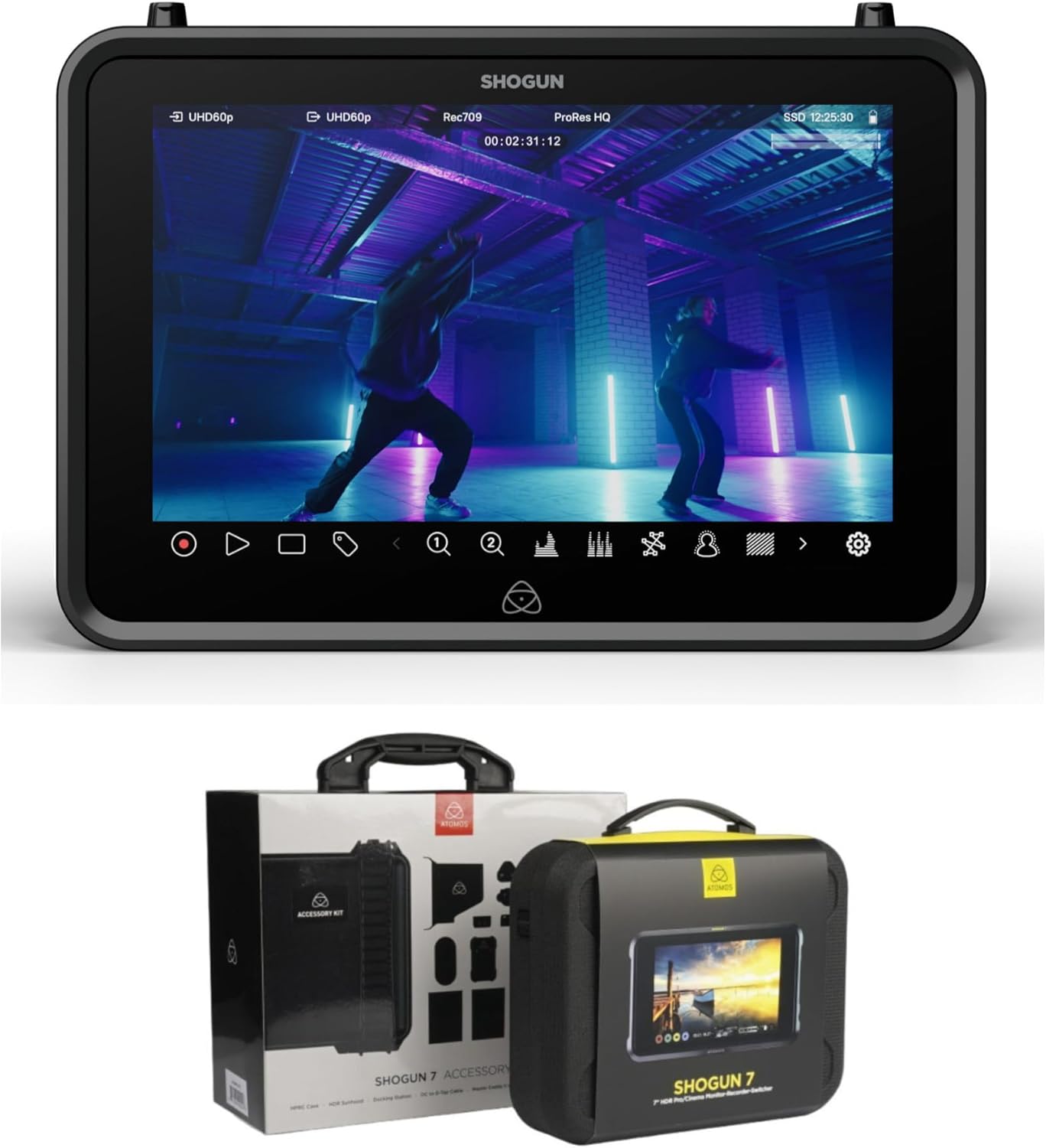 Amazon.com : Atomos Shogun 7-inch HDR Monitor-Recorder 6K Raw Bundle ...