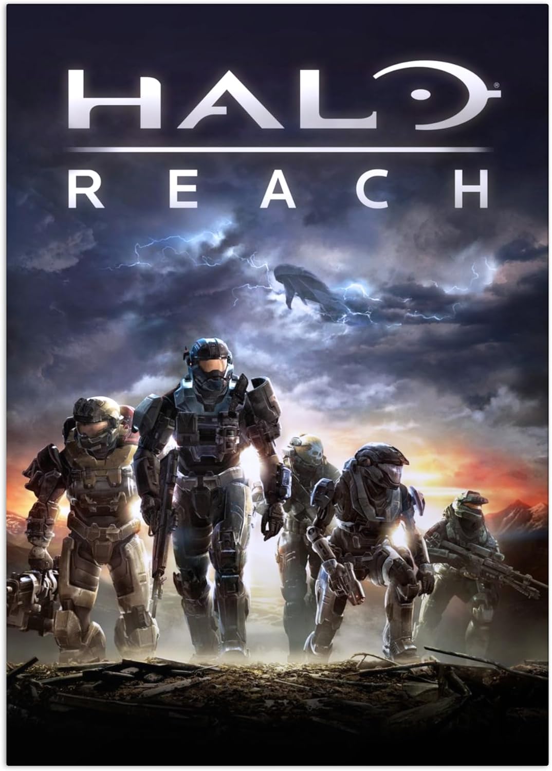 Amazon.com: Displate Official Halo Game Metal Poster Magnetic Mounting ...