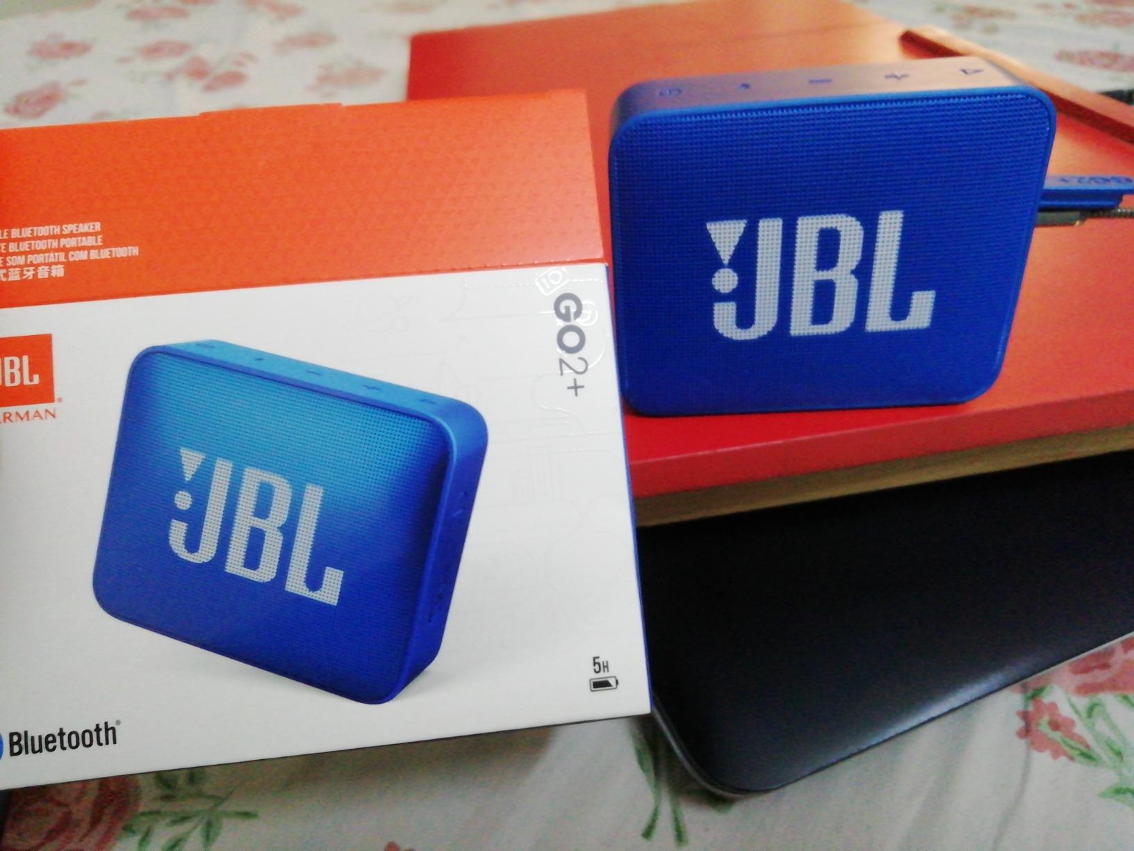 JBL Go2 Plus Portable Bluetooth Speaker with Mic (Blue) : Amazon.in ...