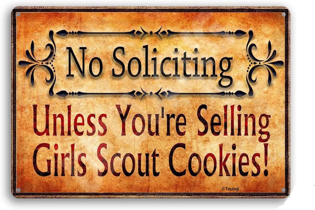Amazon.com : Rustic Wood Signs Farmhouse No Soliciting Unless You’re ...
