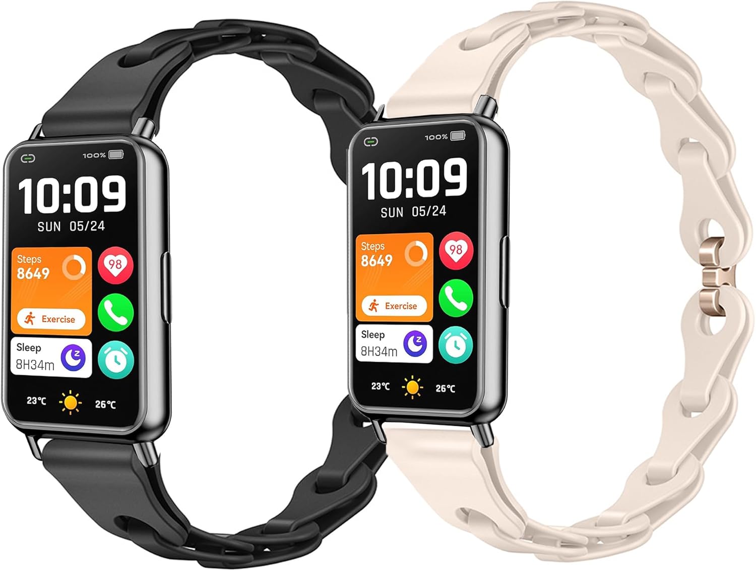 Amazon.com: Compatible for Mingdaln Fitness Tracker Bands, 16mm Elastic ...