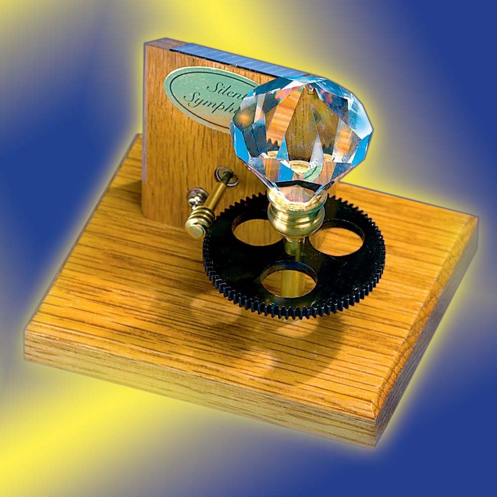 Amazon.com: Silent Symphony Solar Spinning Crystal Aria Single Crystal ...