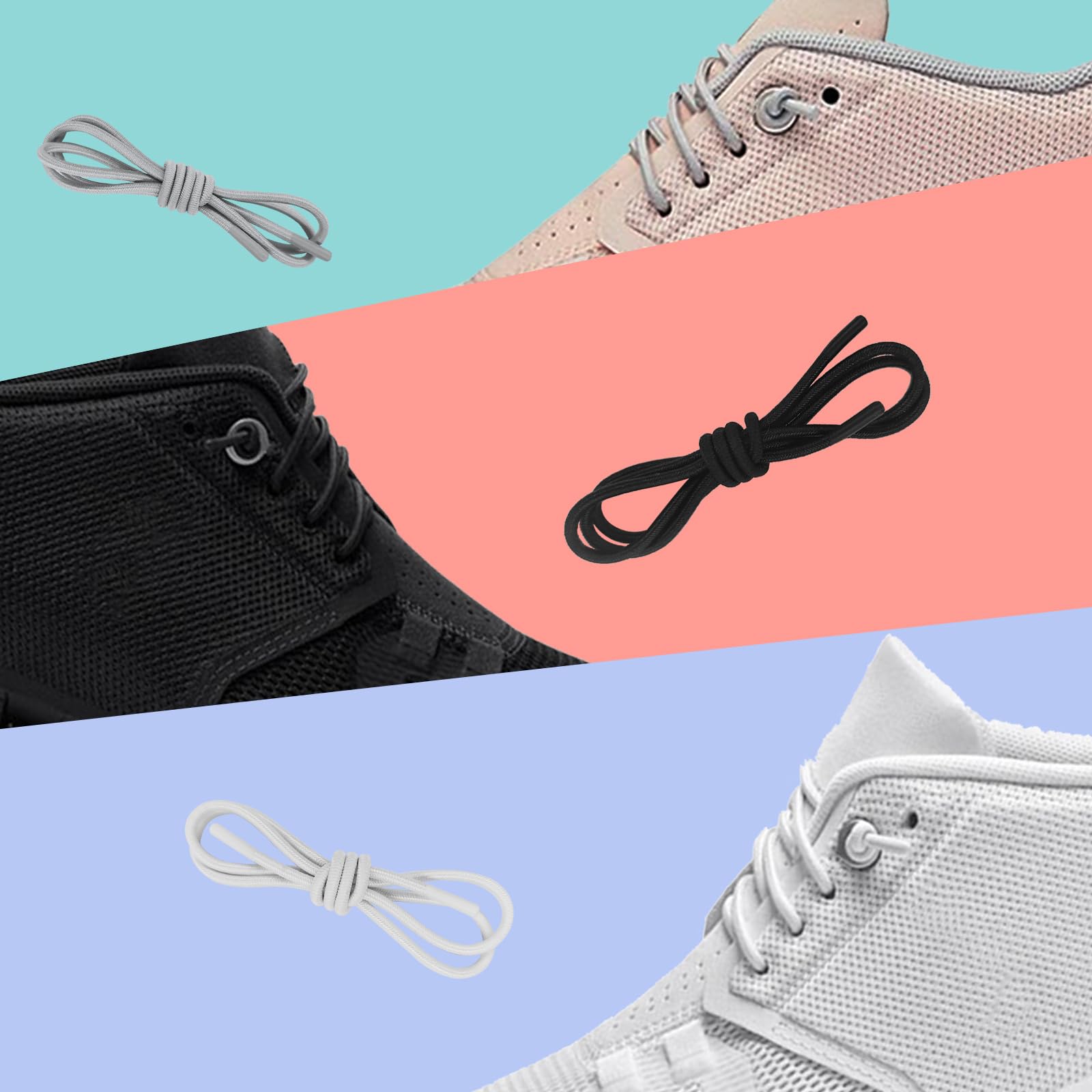 Snapklik.com : UamGlsob Elastic Speed Laces For Running Shoes, Stretchy ...