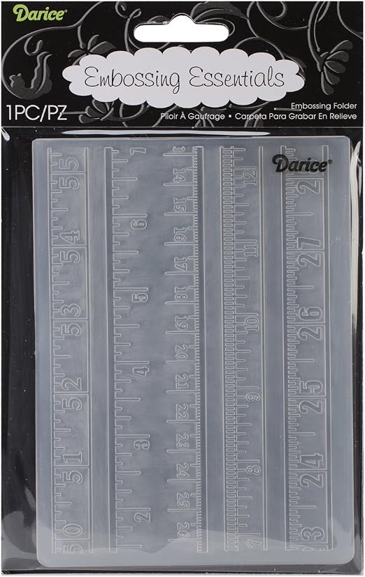 Darice Rulers Embossing Folder, 4.25 x 5.75-Inch : Amazon.ca: Home