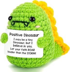 Positive Message Gift Positive Crochet Animals Emotional Support ...