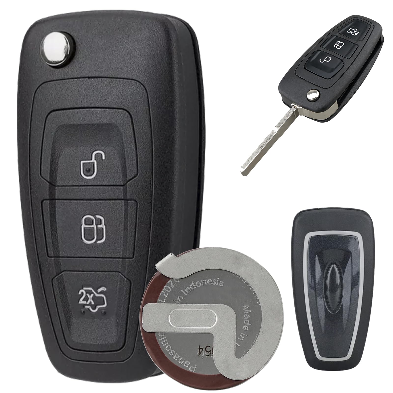 For Ford Transit Custom Key Battery VL2020+For Ford Transit Key For ...
