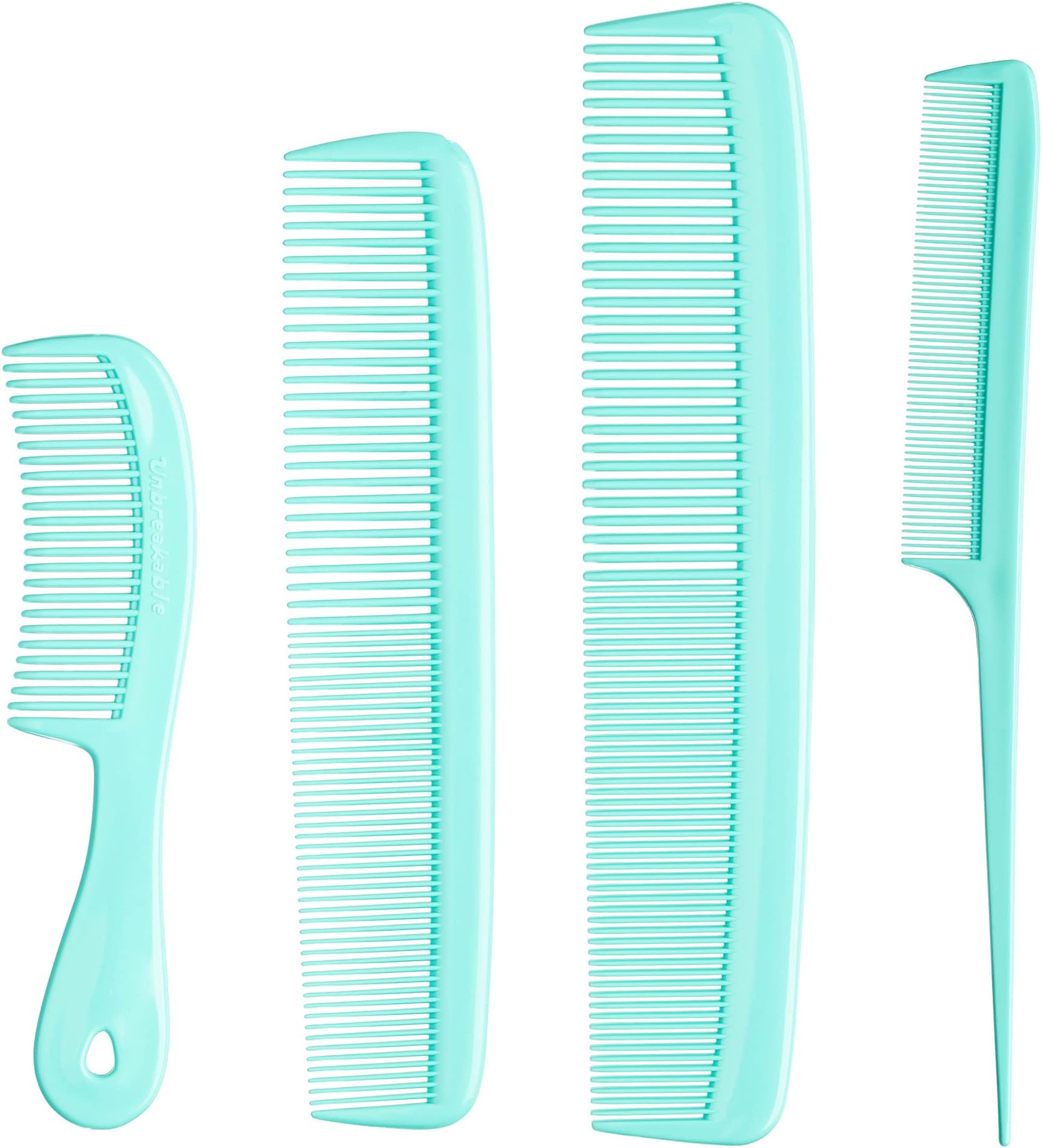 Amazon.com : Mars Wellness 4 Piece Professional Comb Set Green - USA ...