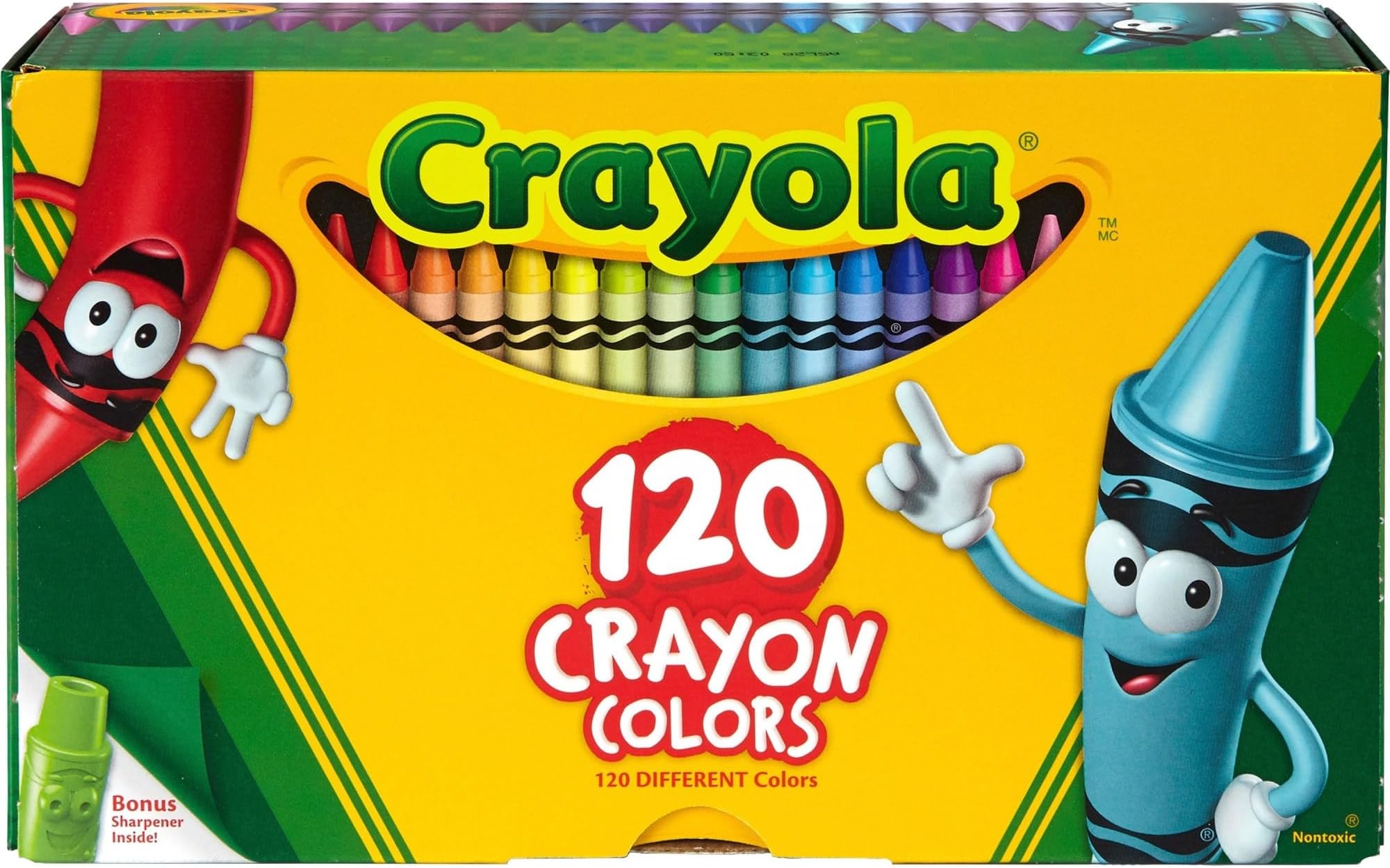 Amazon.com: Crayola® Standard Crayons, Assorted Colors, Box Of 120 ...