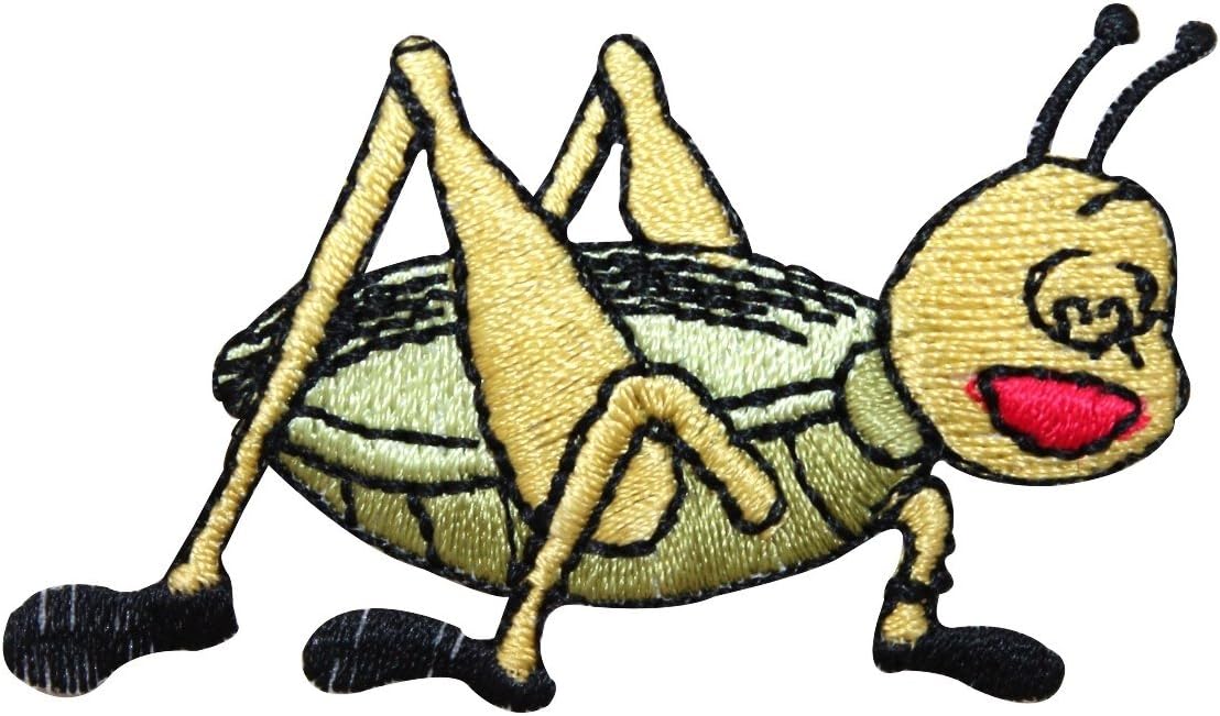 Amazon.com: ID 1603A Happy Grasshopper Patch Cricket Insect Bug ...