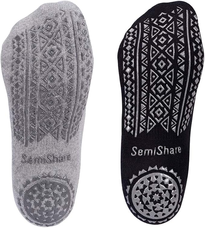 Yoga Grip Socks for Woman,Pilates Socks Non-Slip Barre Sticky Socks for ...