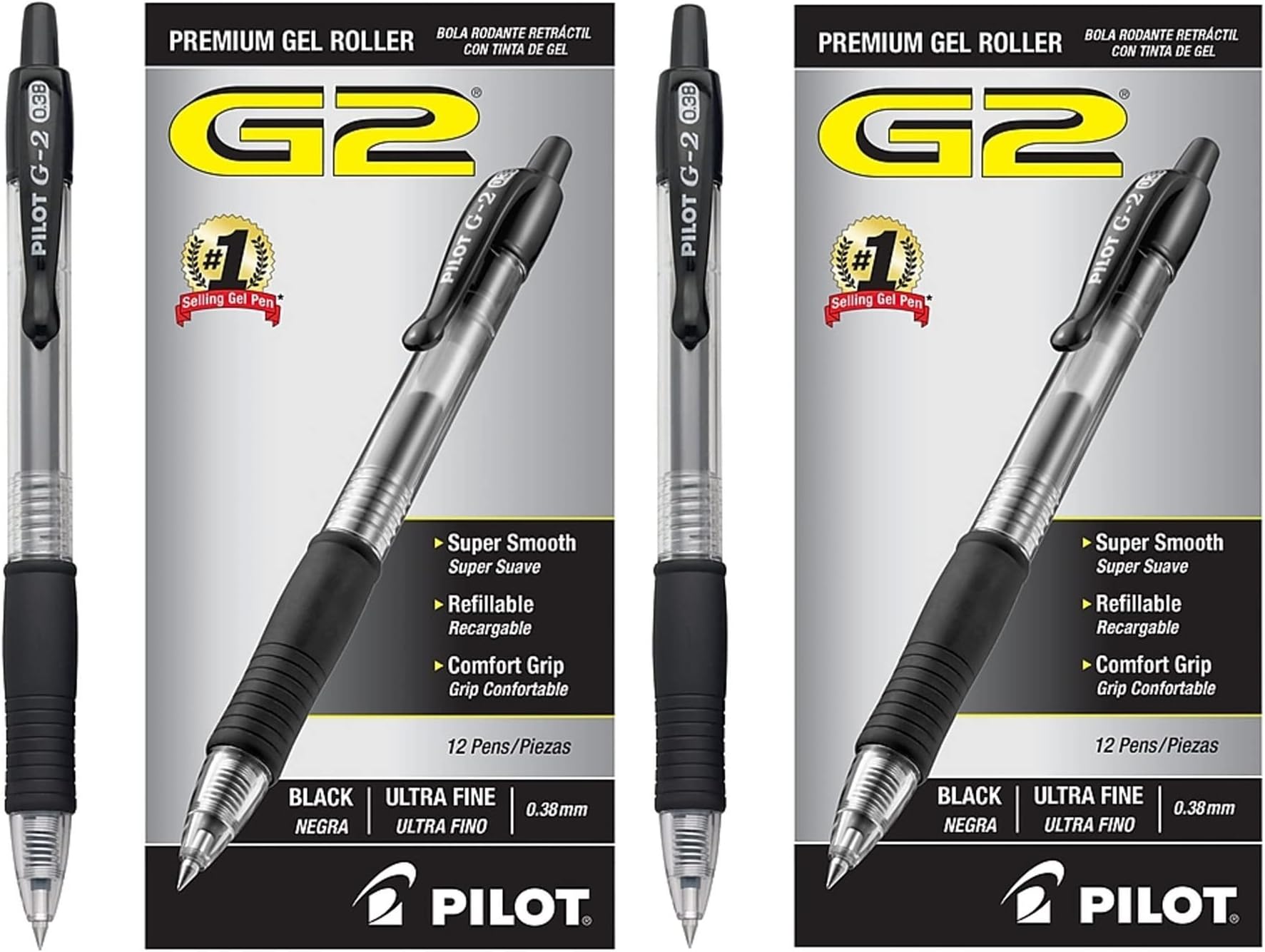Amazon.com: Pilot, G2 Premium Gel Roller Pens, Ultra Fine Point 0.38 mm ...