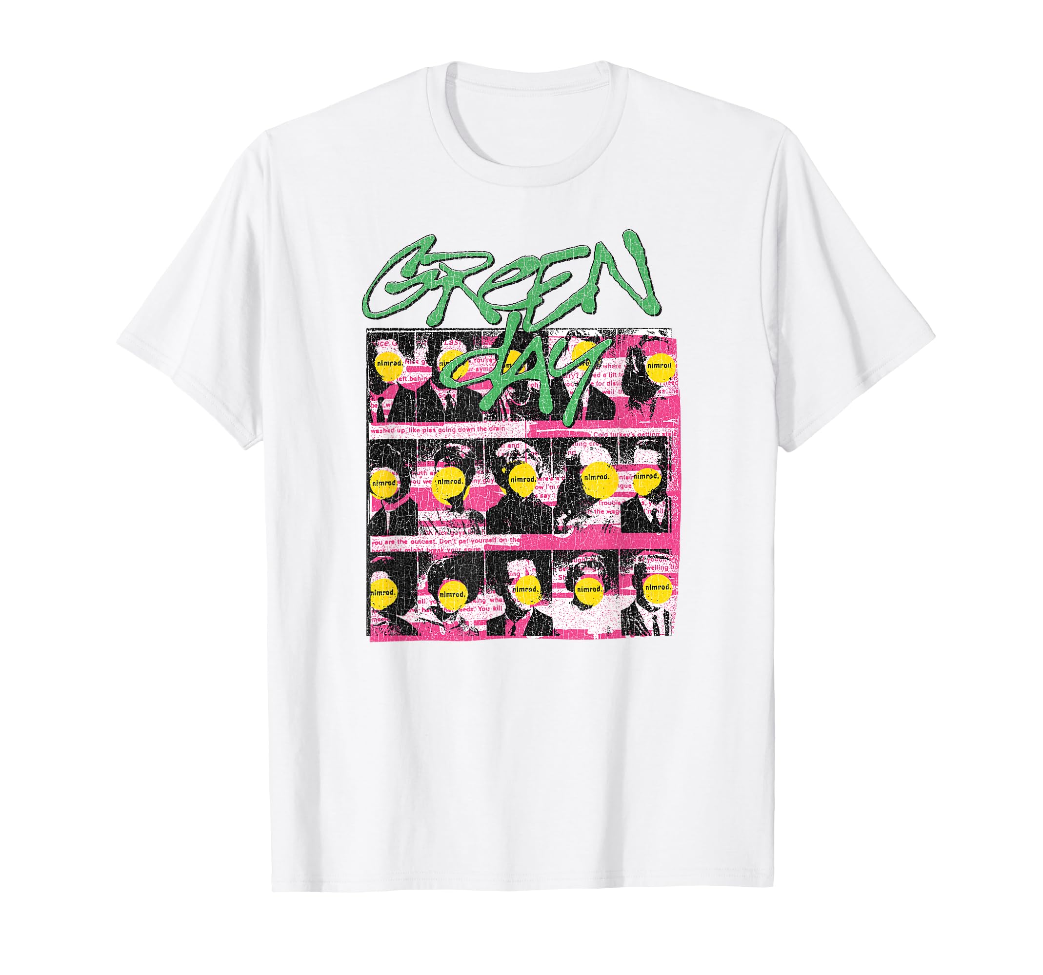 Amazon.com: Green Day Nimrod Pink Paint T-Shirt : Clothing, Shoes & Jewelry