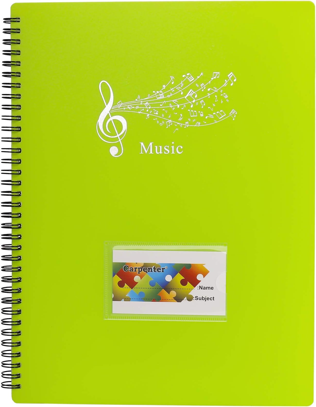 Music Themed 20 Pockets Plastic Folder Display Book Soft Cover ...