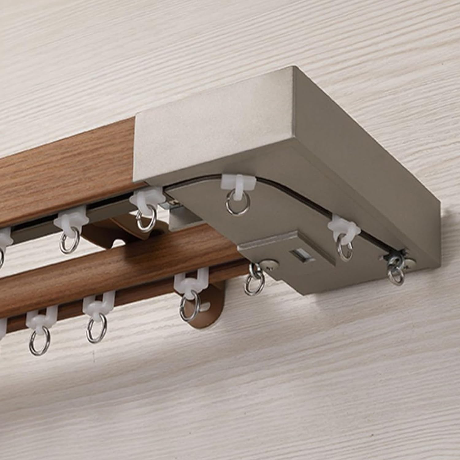 Amazon.com: Ceiling Track, Heavy-Duty Curtains Rails Double Row Ceiling Curtain Track Ceiling ...