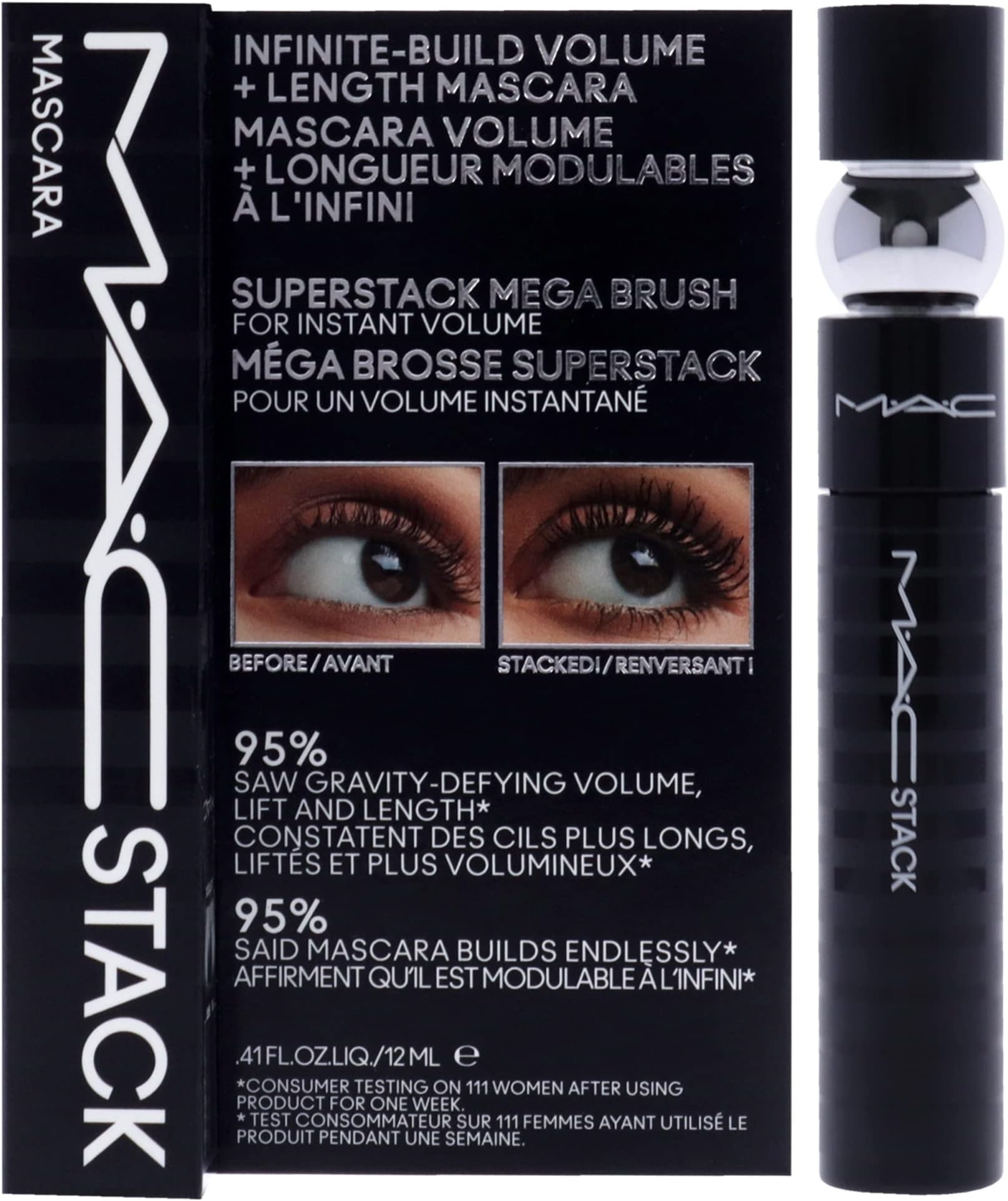 Amazon.com : MAC MAC Stack Mascara Superstack Macro Brush Mascara Women ...