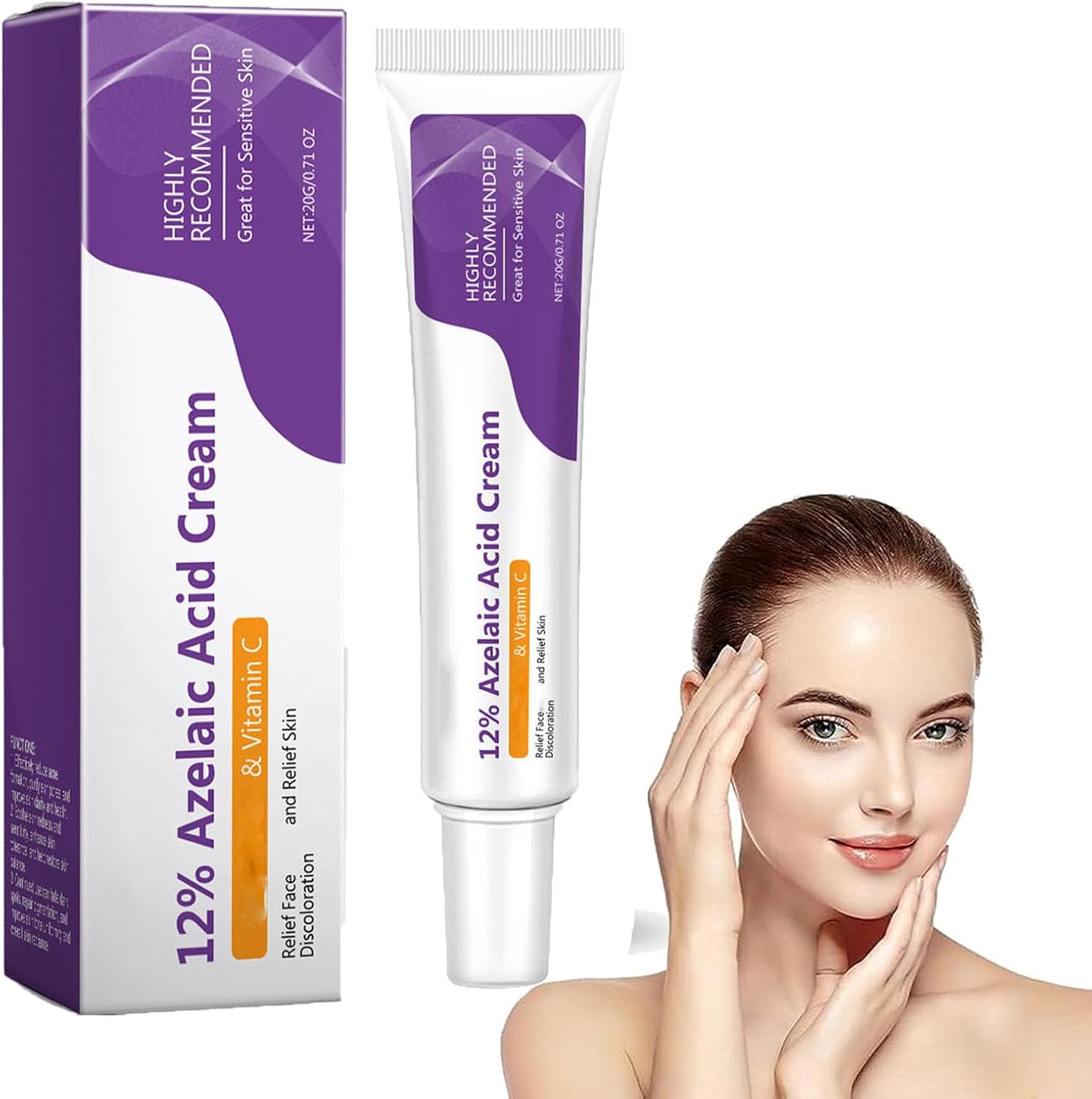 Azelaic Acid Cream Face Serum, Dark Spot Lightening and Brightening ...