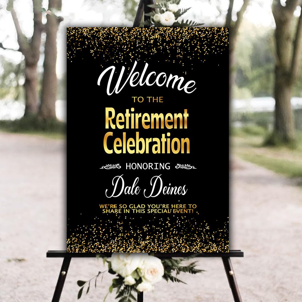 Amazon.com : Personalized Retirement Welcome Sign, Retirement ...