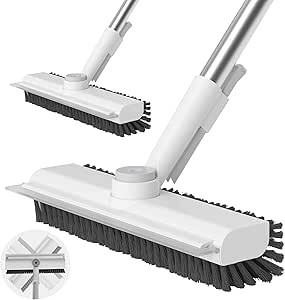 Amazon.com: AIR U+ 2 Pack Floor Scrub Brush with Long Handle, 3 in 1 ...