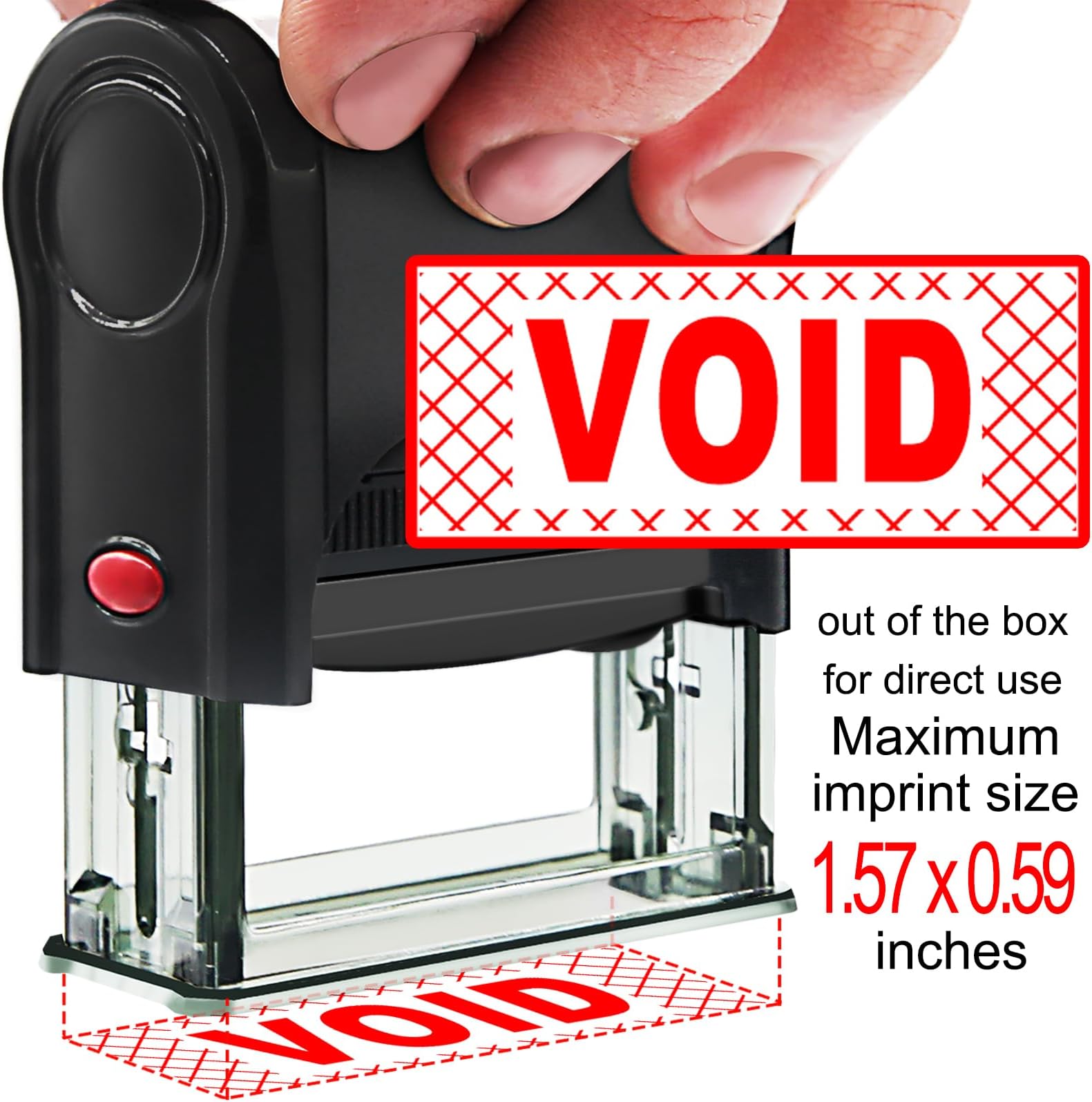Amazon.com : One-Color Title Message Stamp, "Void," Pre-Inked/Re ...