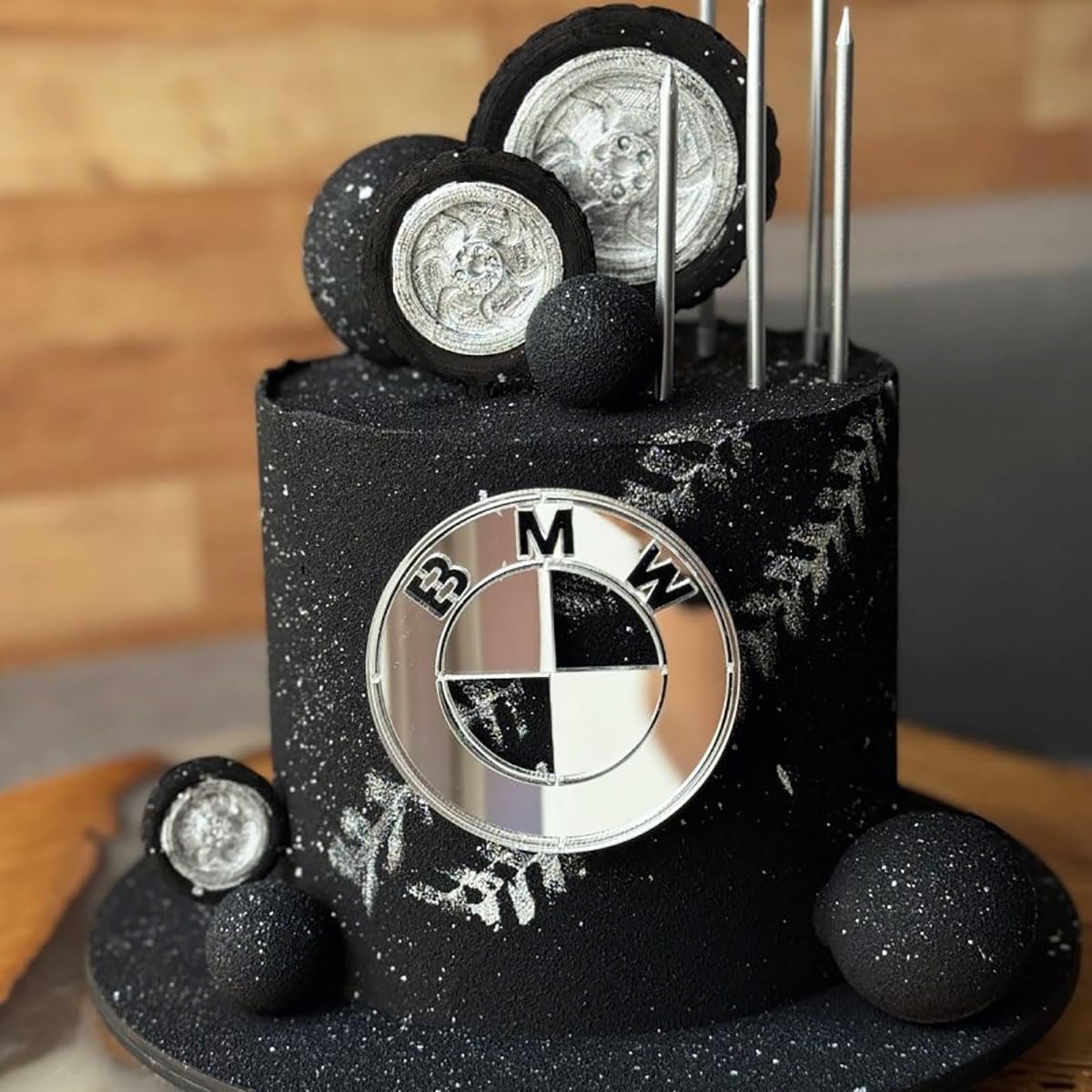 Amazon.com: Acrylic Car Logo Topper, BM-W Theme Car Logo Cake ...