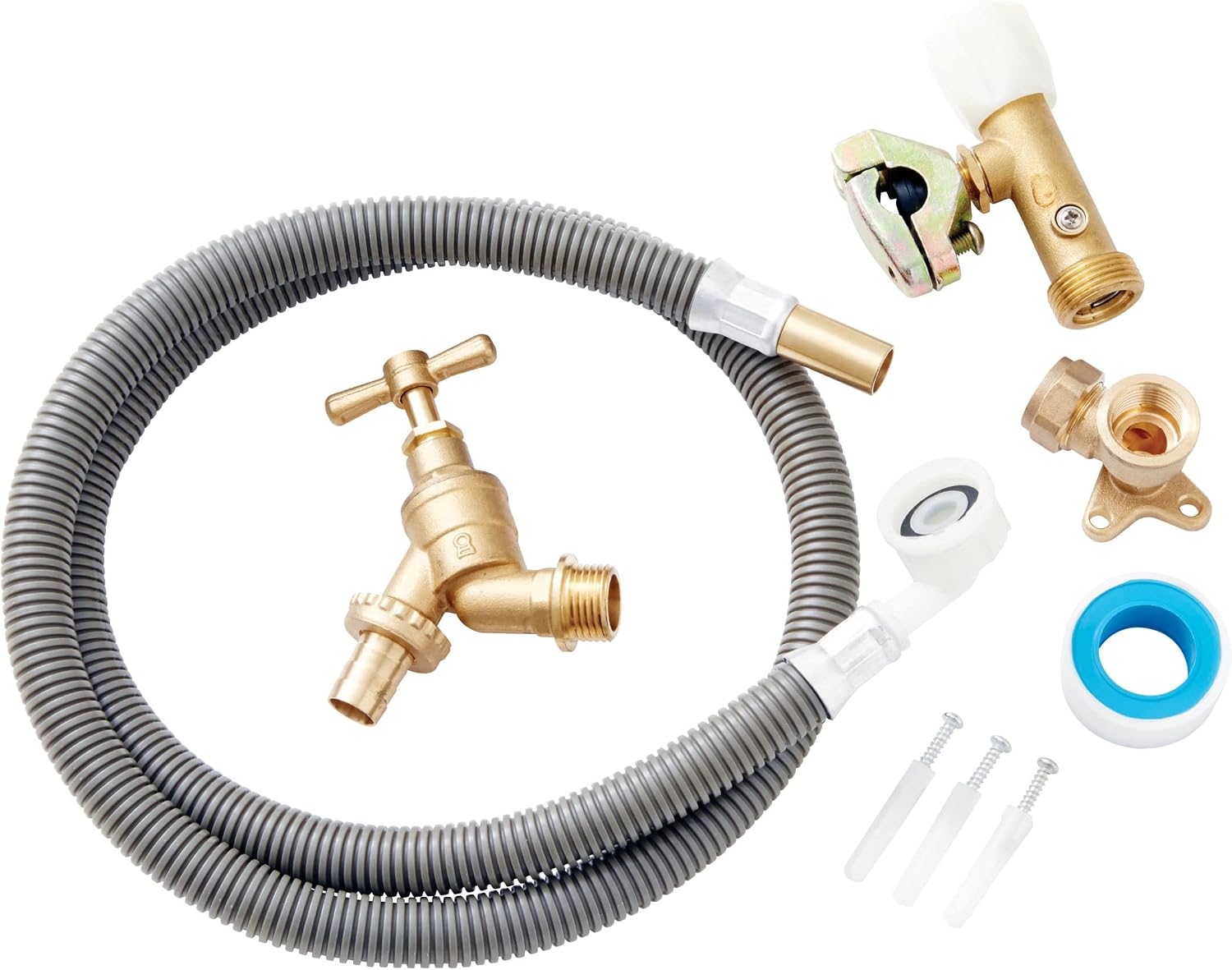 Excel Home - Flexable Hose Garden Tap Kit Outdoor Living Complete Set ...