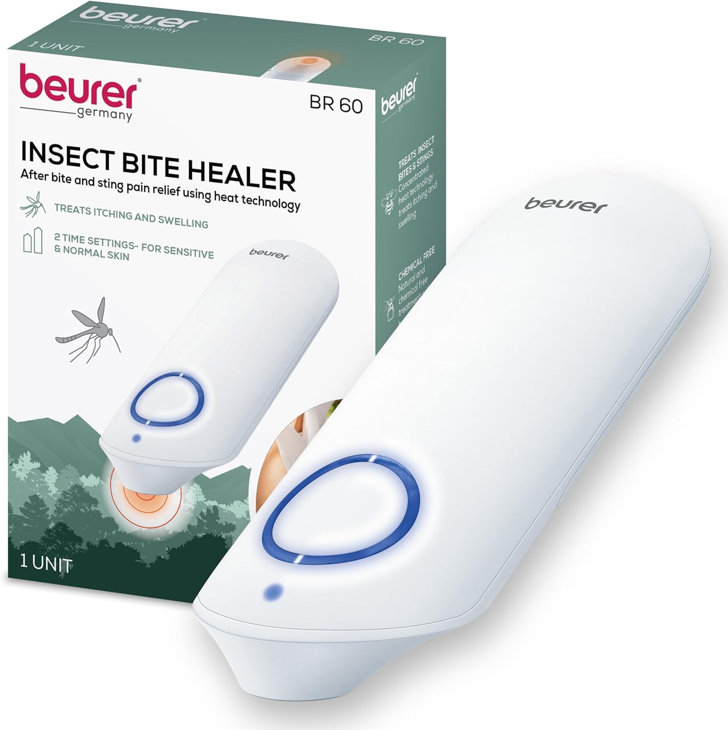 Amazon.com: Beurer BR60 Insect Sting and Bite Relief, Bug Bite Healer ...