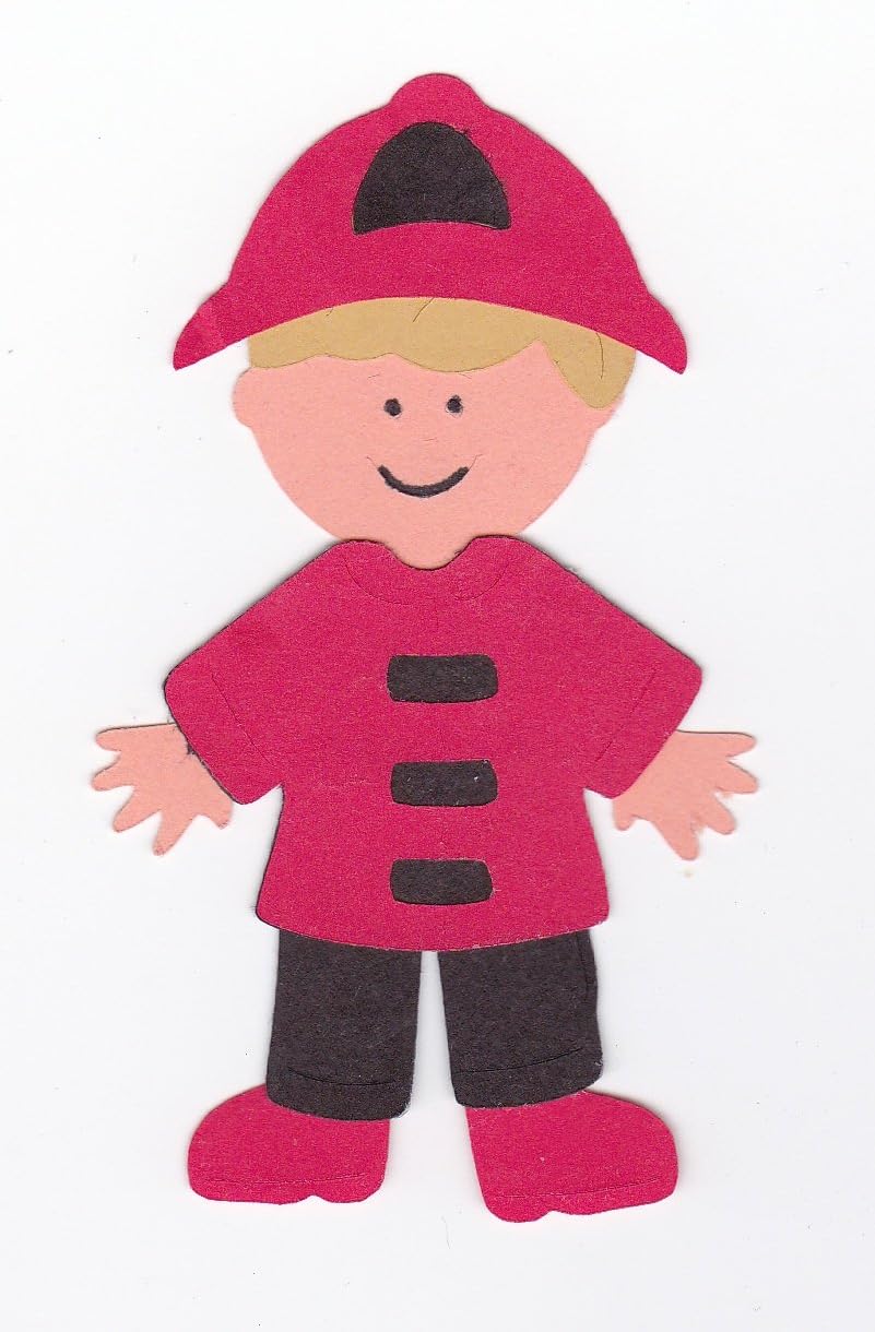 Amazon.com: Paper Piecing - FIREMAN Paper Doll