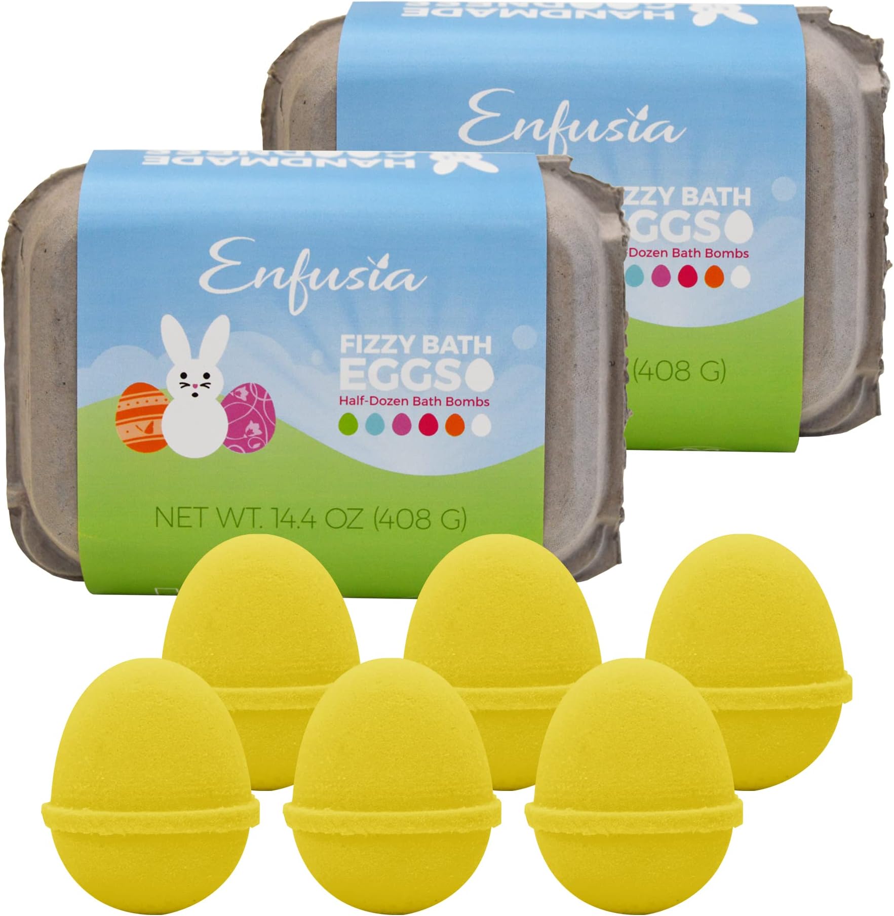 Amazon.com: Enfusia Egg Bath Bombs for Kids - Fizzy Fun Spring Time ...