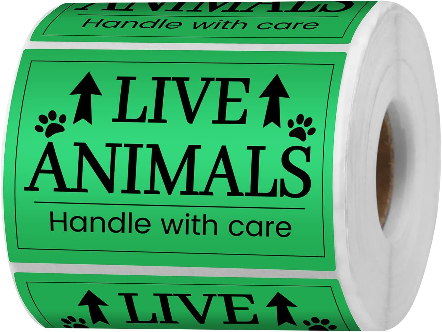 Amazon.com : 500 Pcs Live Animals Please Handle with Care Stickers 2 x ...