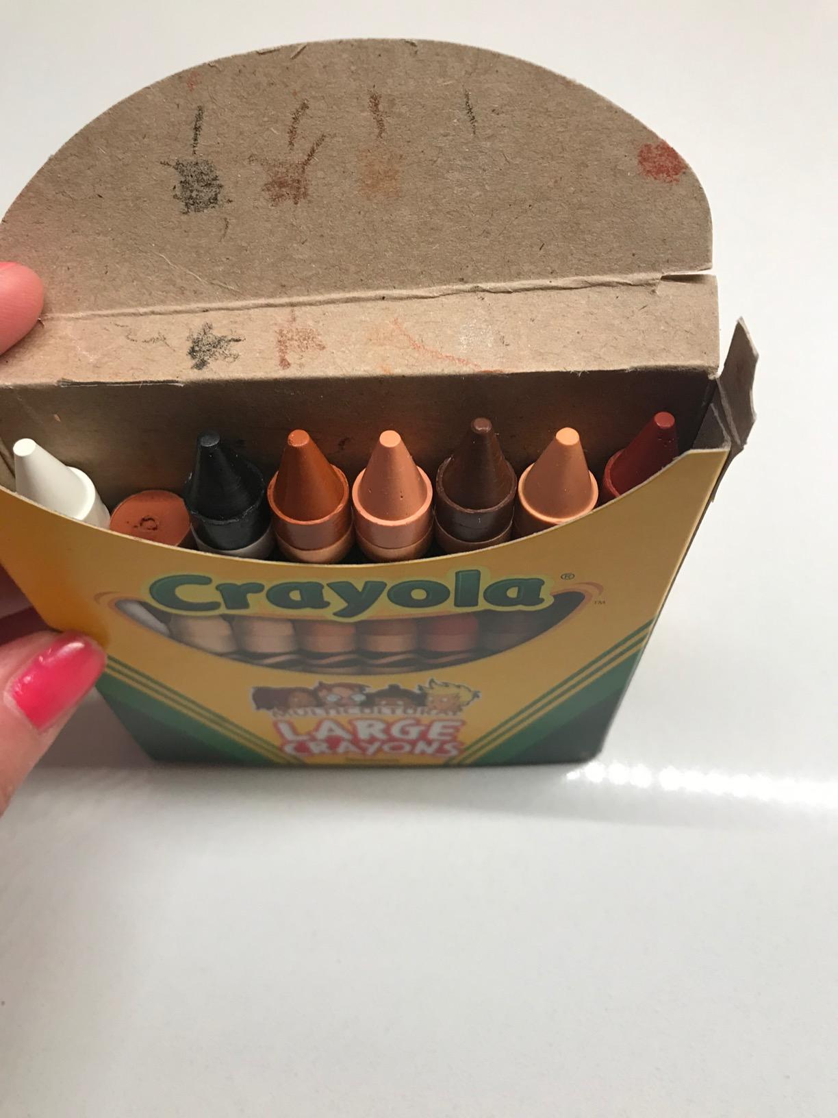 Amazon.com: Crayola Multi-Cultural Crayons, Large, 7/16 x 4 Inches ...