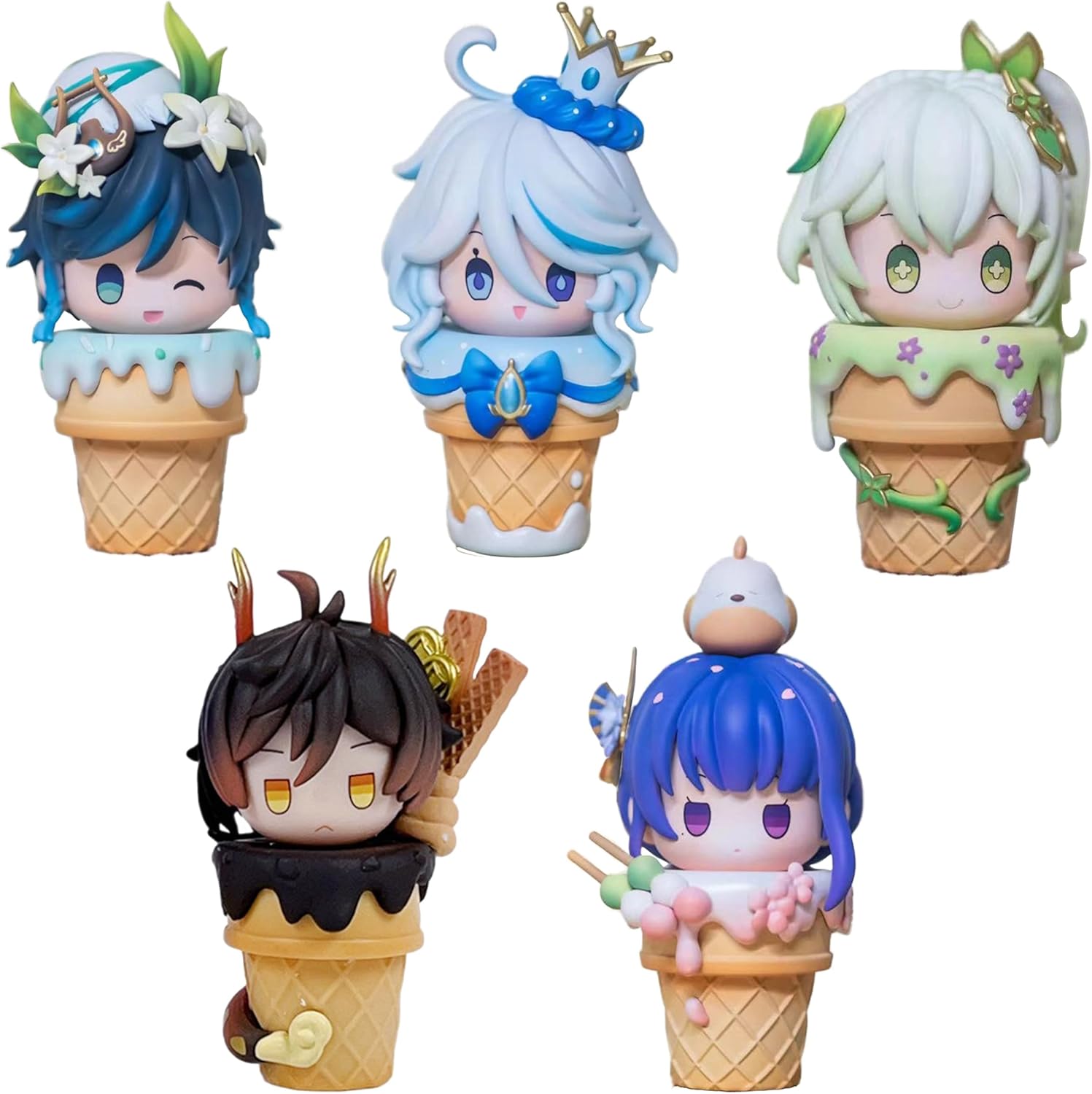 Genshin Impact Cute Chibi Figure, Genshin Kawaii Ice Barbados | Ubuy