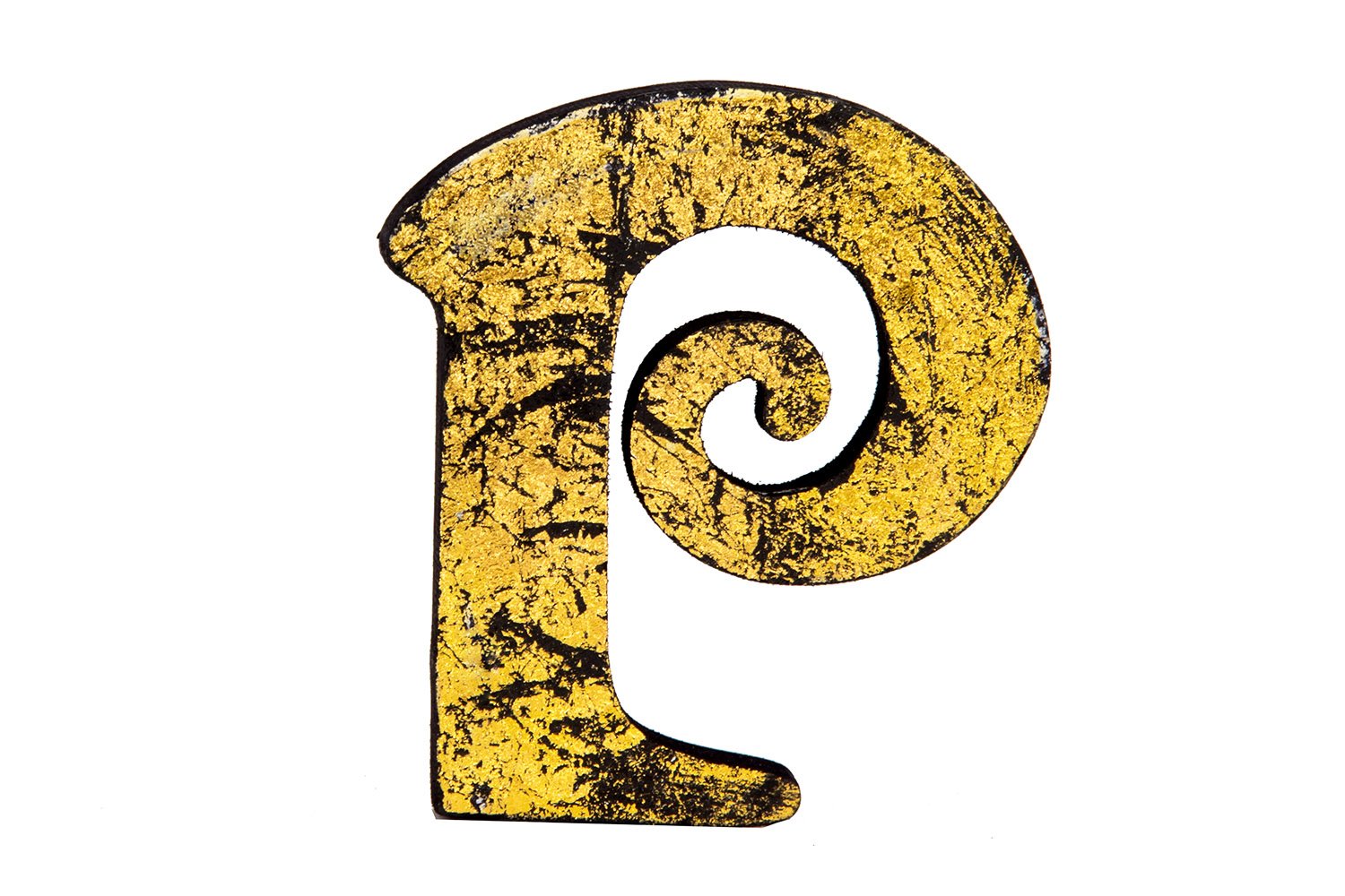 Buy Metallic Look Large 4inch 11cm Wooden Letters Free-standing A to Z ...