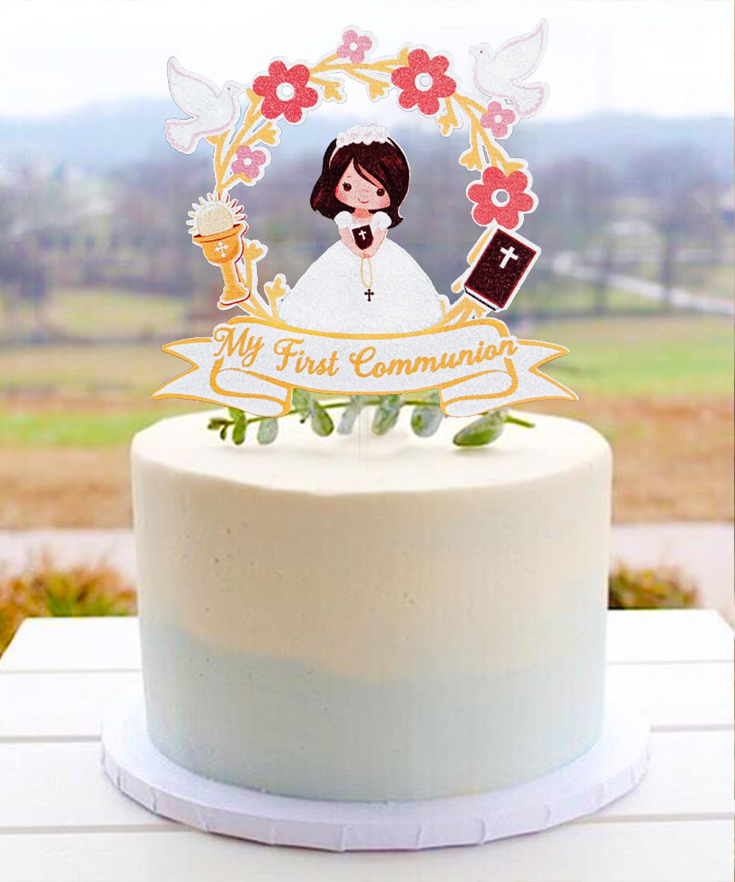 Snapklik.com : My First Communion Cake Topper, Baptism Cake Décor ...