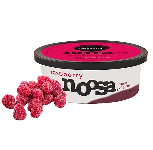 Amazon.com: Noosa Yoghurt, Raspberry, 8oz, Probiotic, Whole Milk Yogurt ...