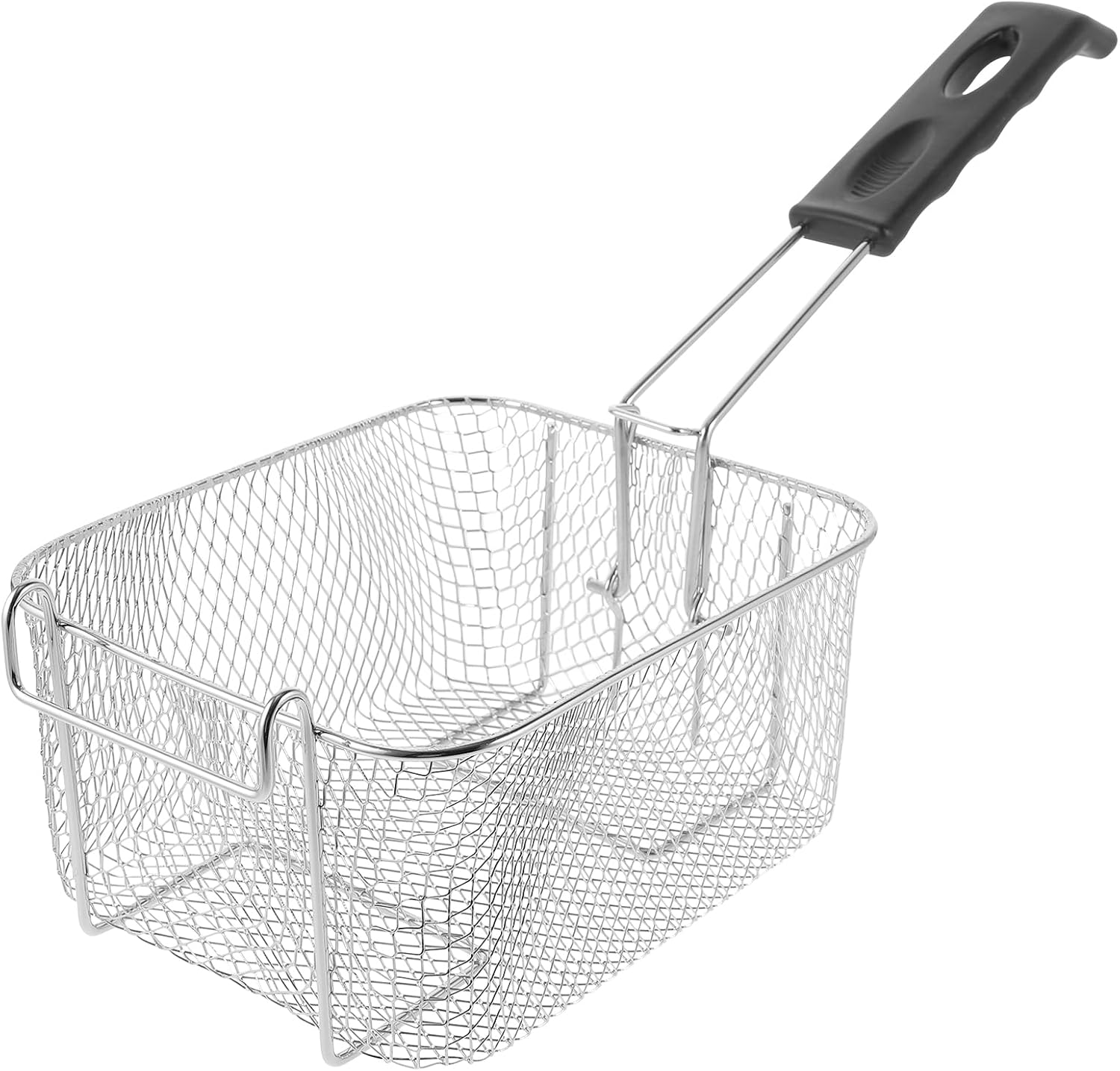 ABOOFAN Stainless Steel Deep Fry Basket with Long Handle Wire Mesh Chip ...