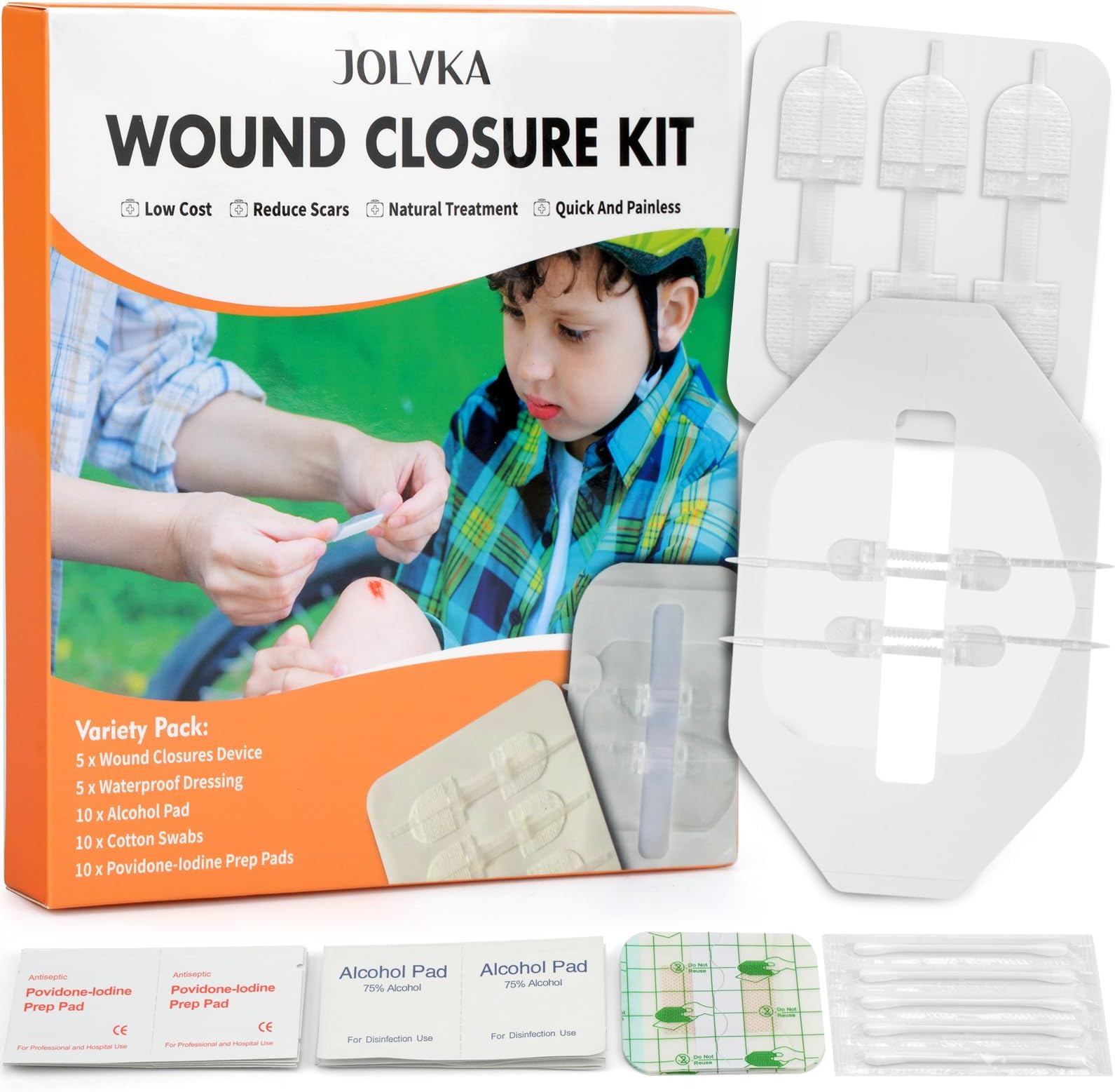 Amazon.com: Emergency Wound Closure Strips - 4pk - 2 Types Laceration ...