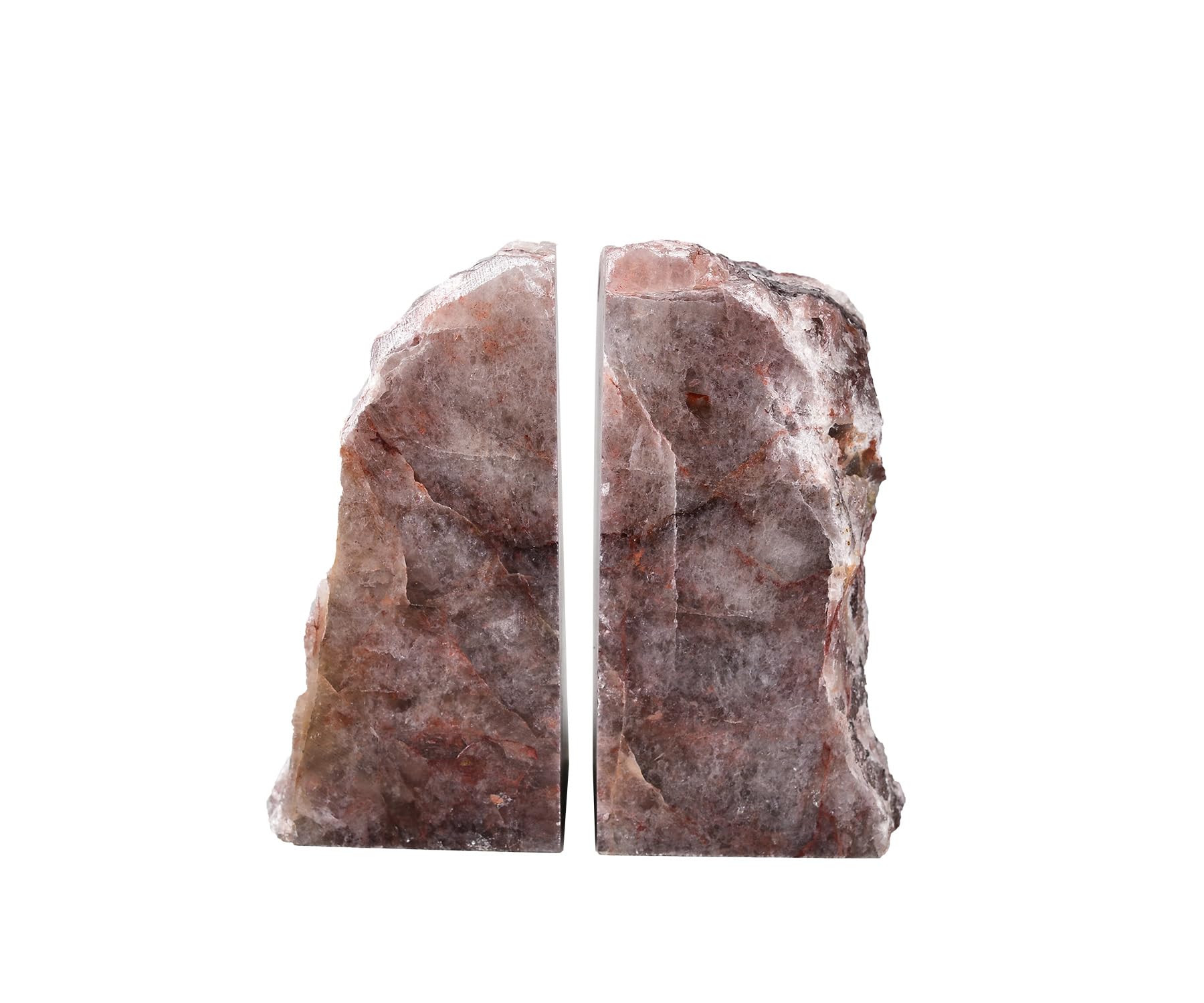 Amazon.com: AMOYSTONE Heavy Weight Bookends Natural Crystals Quartz ...
