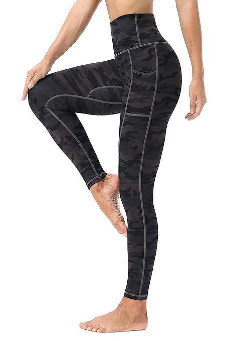 Buy Yoga Leggings for Women High Waist Tummy Control Sports Workout ...