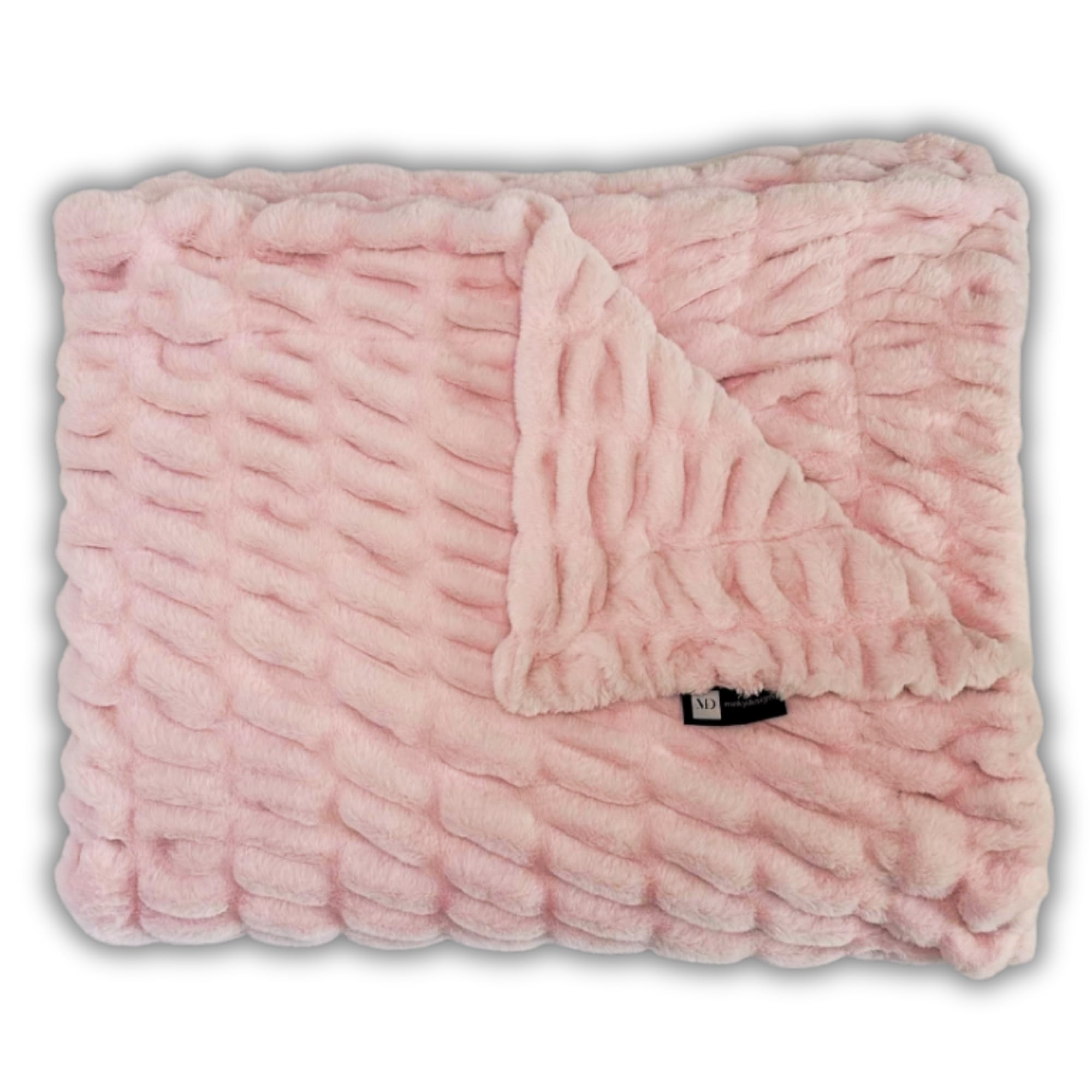 Minky Designs Faux Fur Minky Blanket - Super Soft, Fluffy & Fuzzy Throw ...