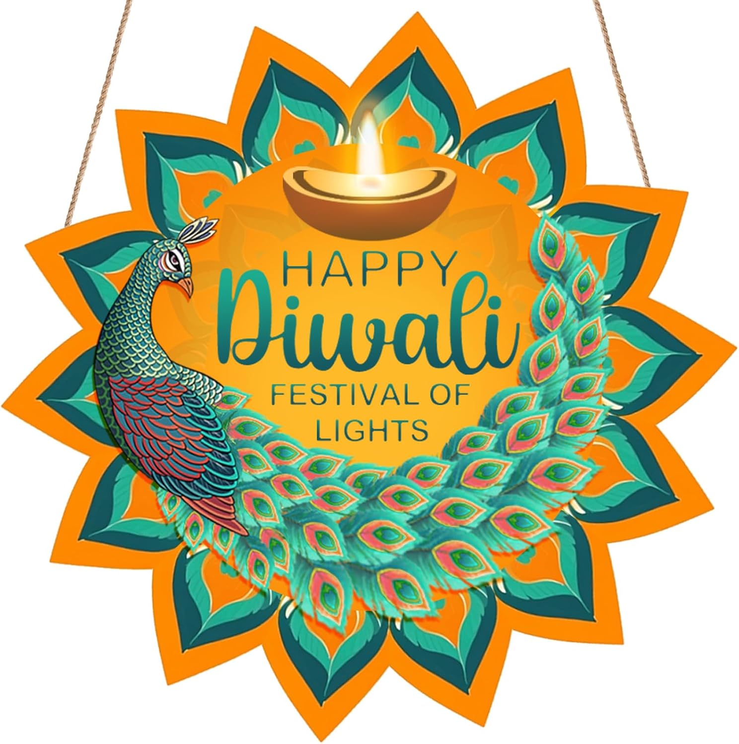Happy Diwali Hanging Door Signs Decorations, Indian Diwali Decorations ...