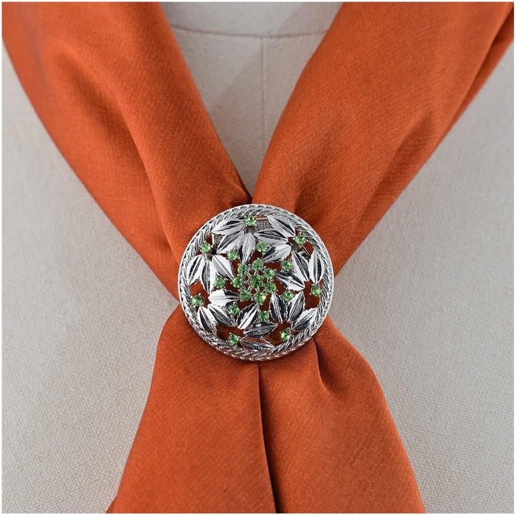 HALAHAI Women's Brooches for Clothing, Scarf Brooches, Crystal Silk ...