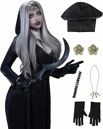 Amazon.com: Bela Dimitrescu Cosplay Costume, Lady Dimitrescu Daughter ...