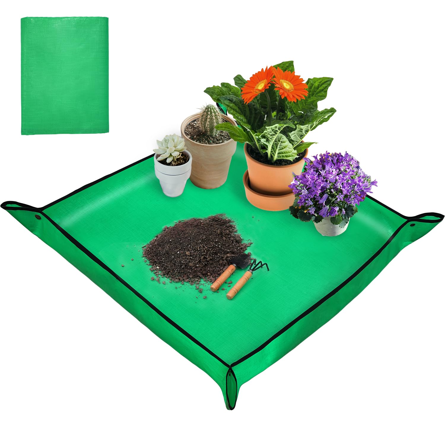 Amazon.com : JJGoo Repotting Mat for Indoor Plant Transplanting, 39.5 ...