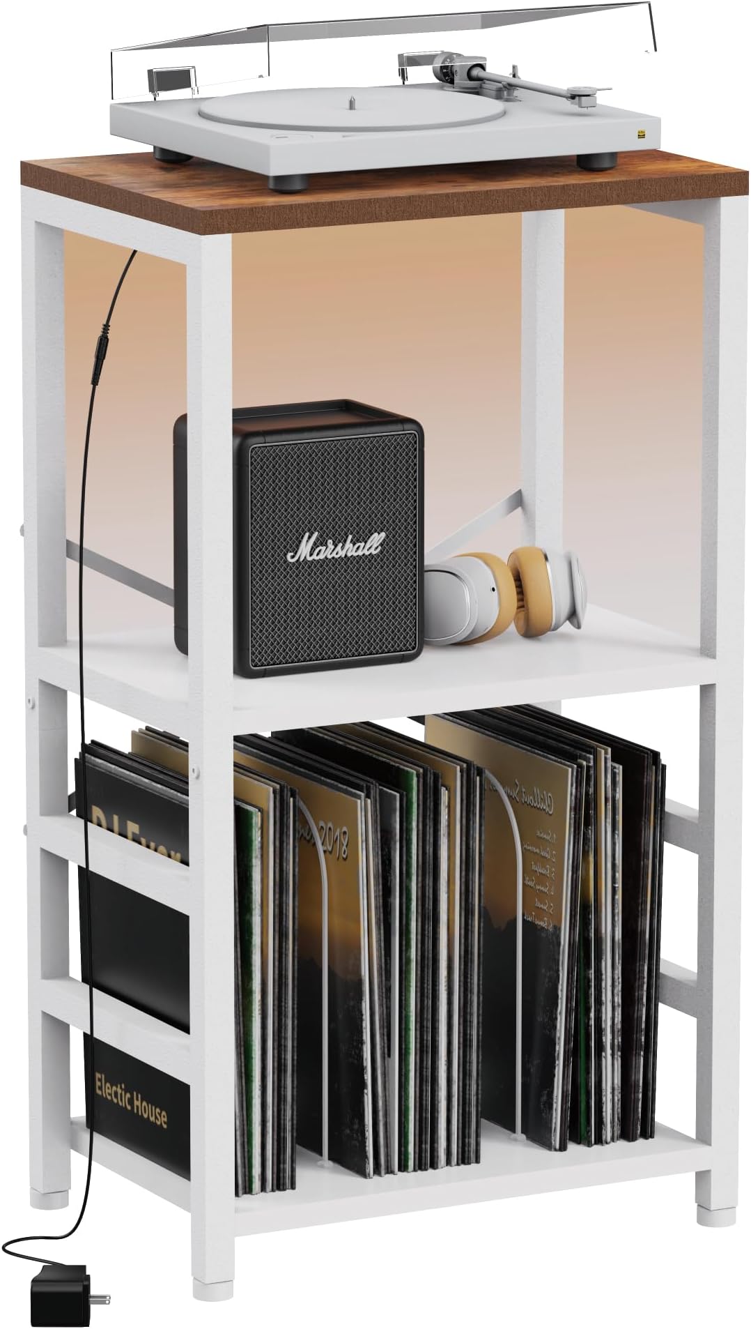 Amazon.com: 112Pens Record Player Stand with Vinyl Storage and Now ...